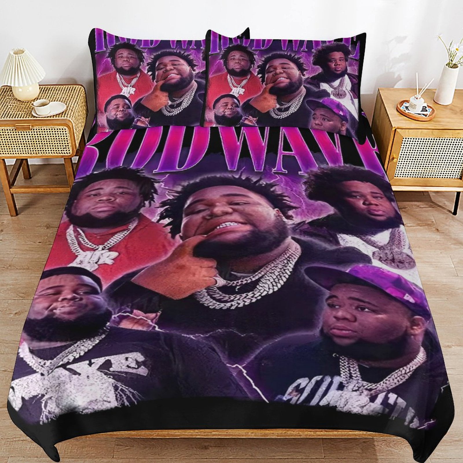 Rod Wave Bedding Set Duvet Cover Comfortable and Lightweight Cartoon ...