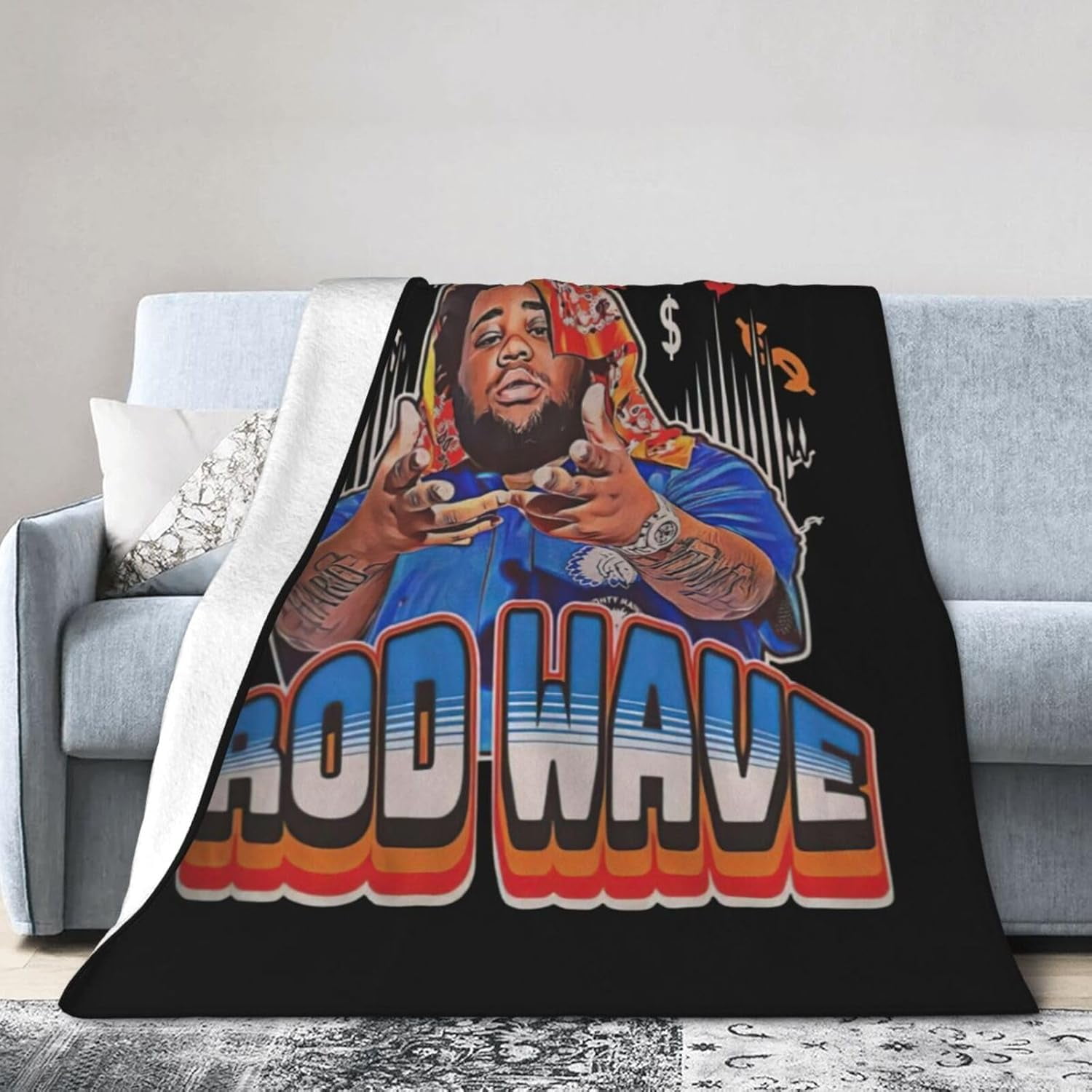 Rod Wave Blanket Beach Blanket Baby Blanket ComicFunny Kids for All ...