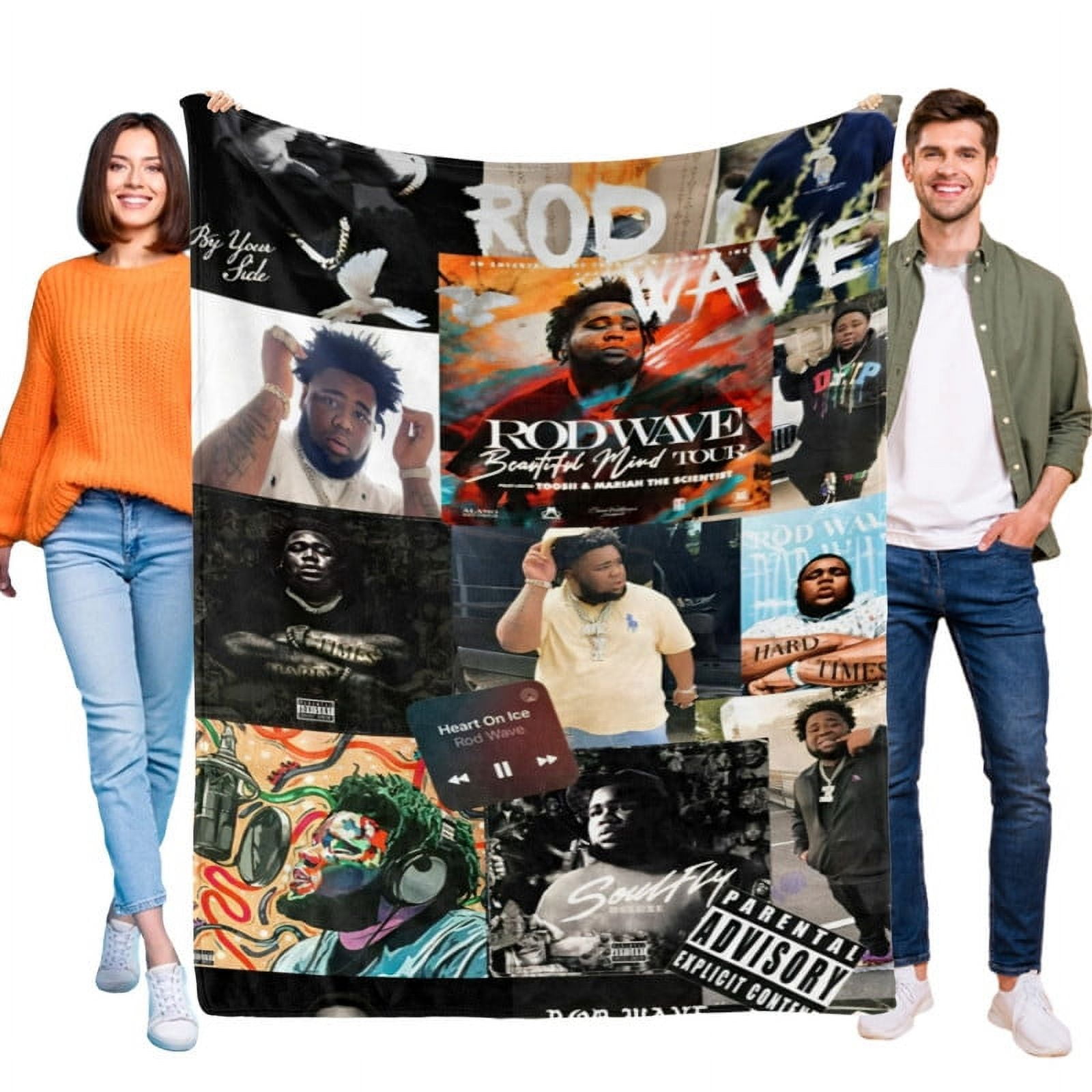 Rod Wave Blanket Gifts for Fans Girls Boys Women Hoodie Him Bed 30"x40 ...