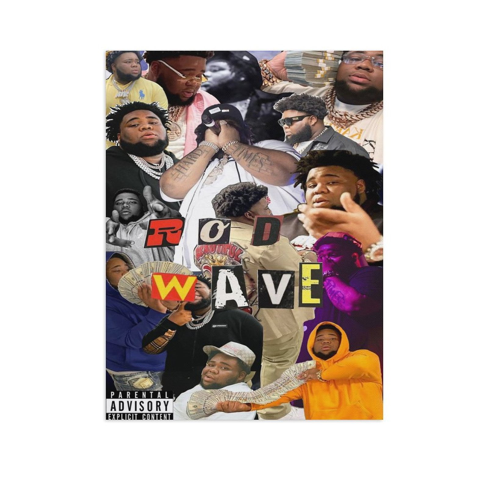 Rod Wave Canvas Wall Art Painting Artwork Picutures Wall Decor for Home ...