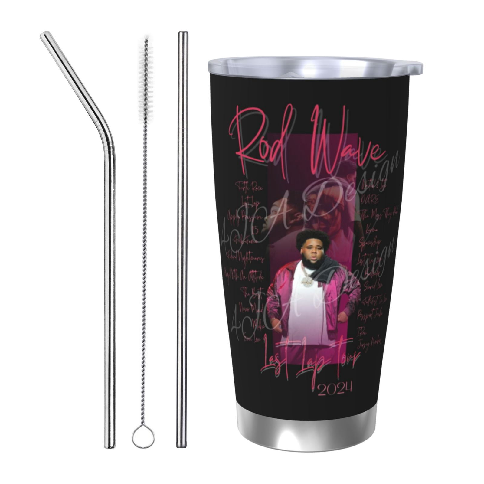 Rod Wave Car Cup Leak-Proof Thermos Stainless Steel Double Wall Vacuum ...