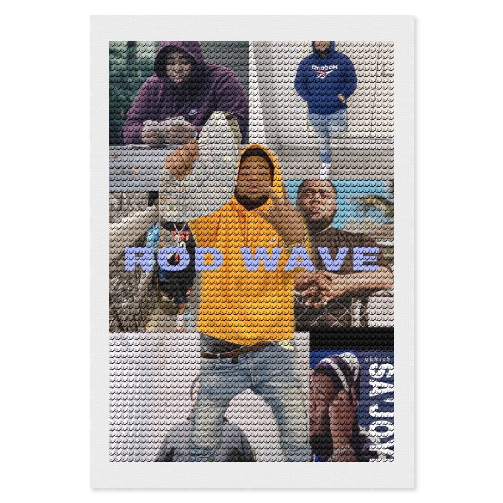 Rod Wave Collage Diamond Art Kits for Adults DIY 5D Diamond Dots Paint ...