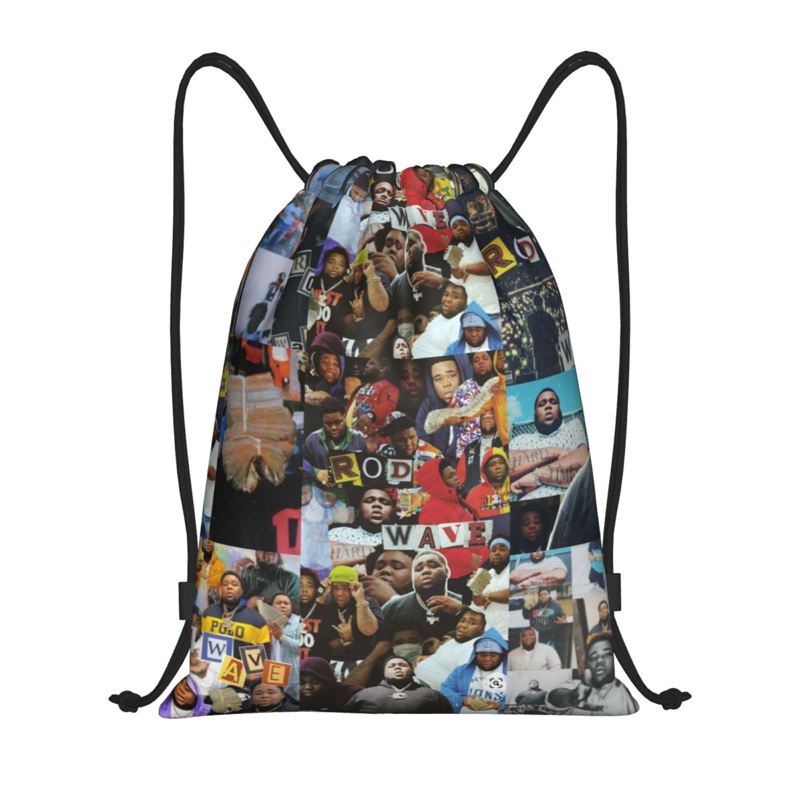 Rod Wave Drawstring Bags Unisex Drawstring Sling Bag Daypack Sports Gym ...