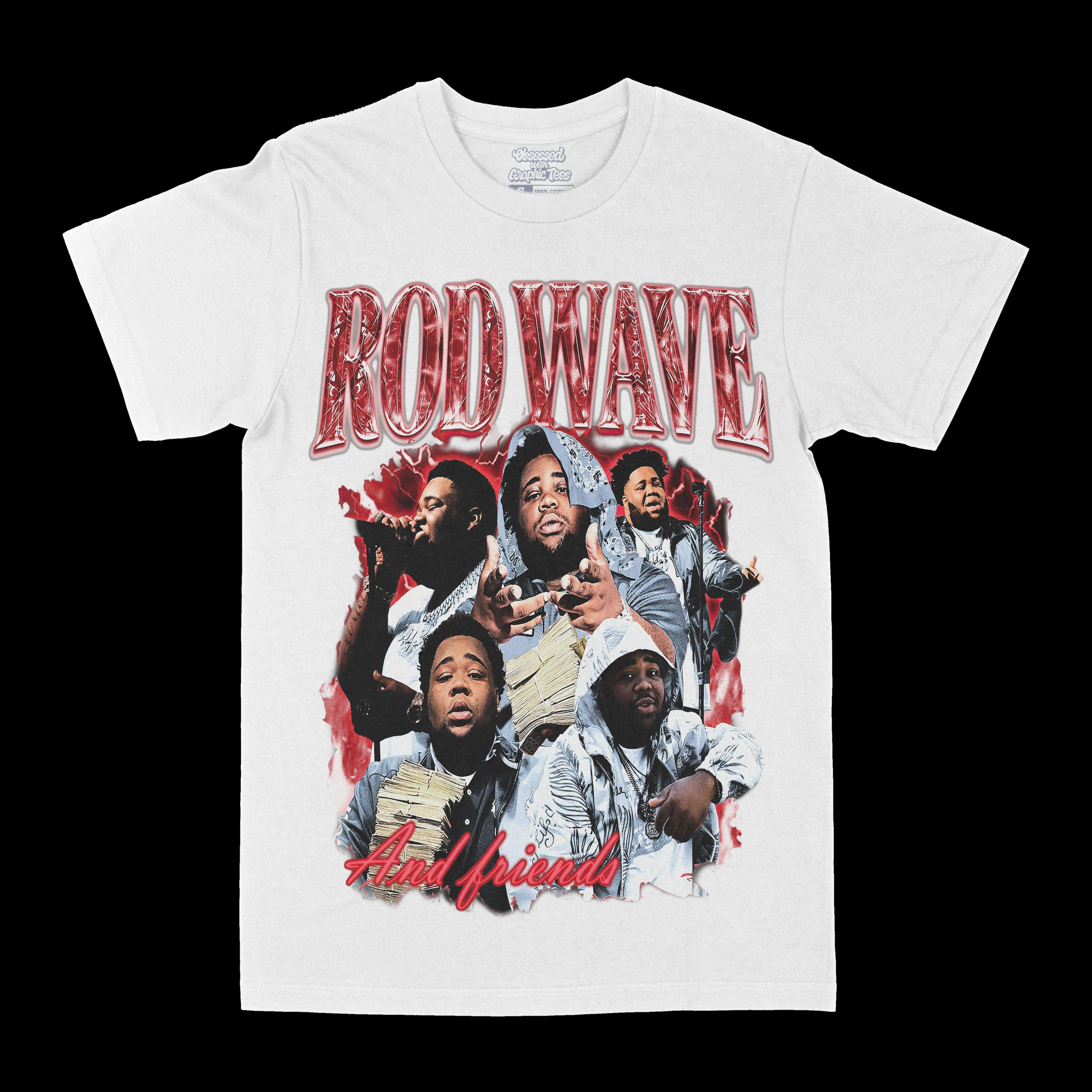 Rod Wave & Friends White Graphic Tee_2 - Walmart.com