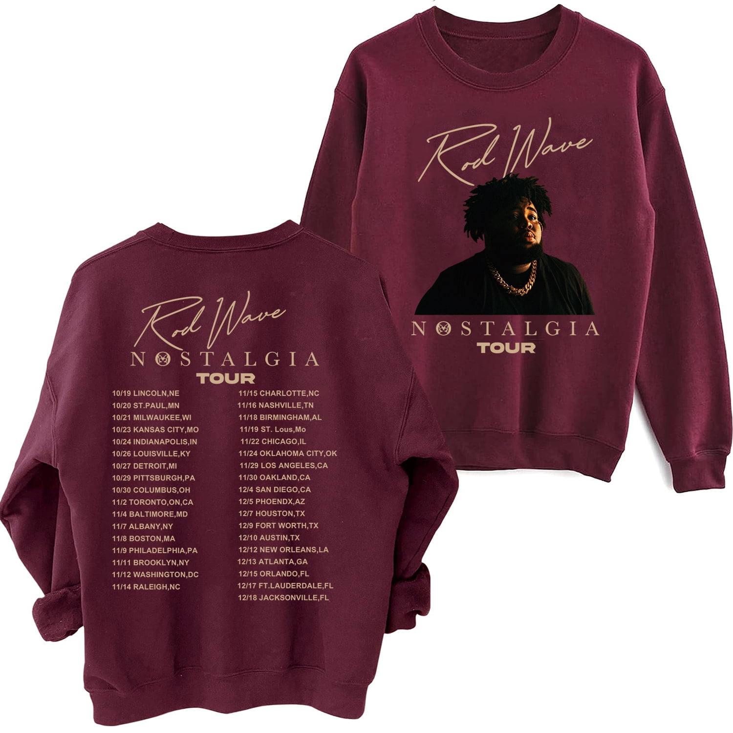 Rod Wave Hoodie New Ablum Nostalgia Hip Hop Music Hoodie Man Woman ...