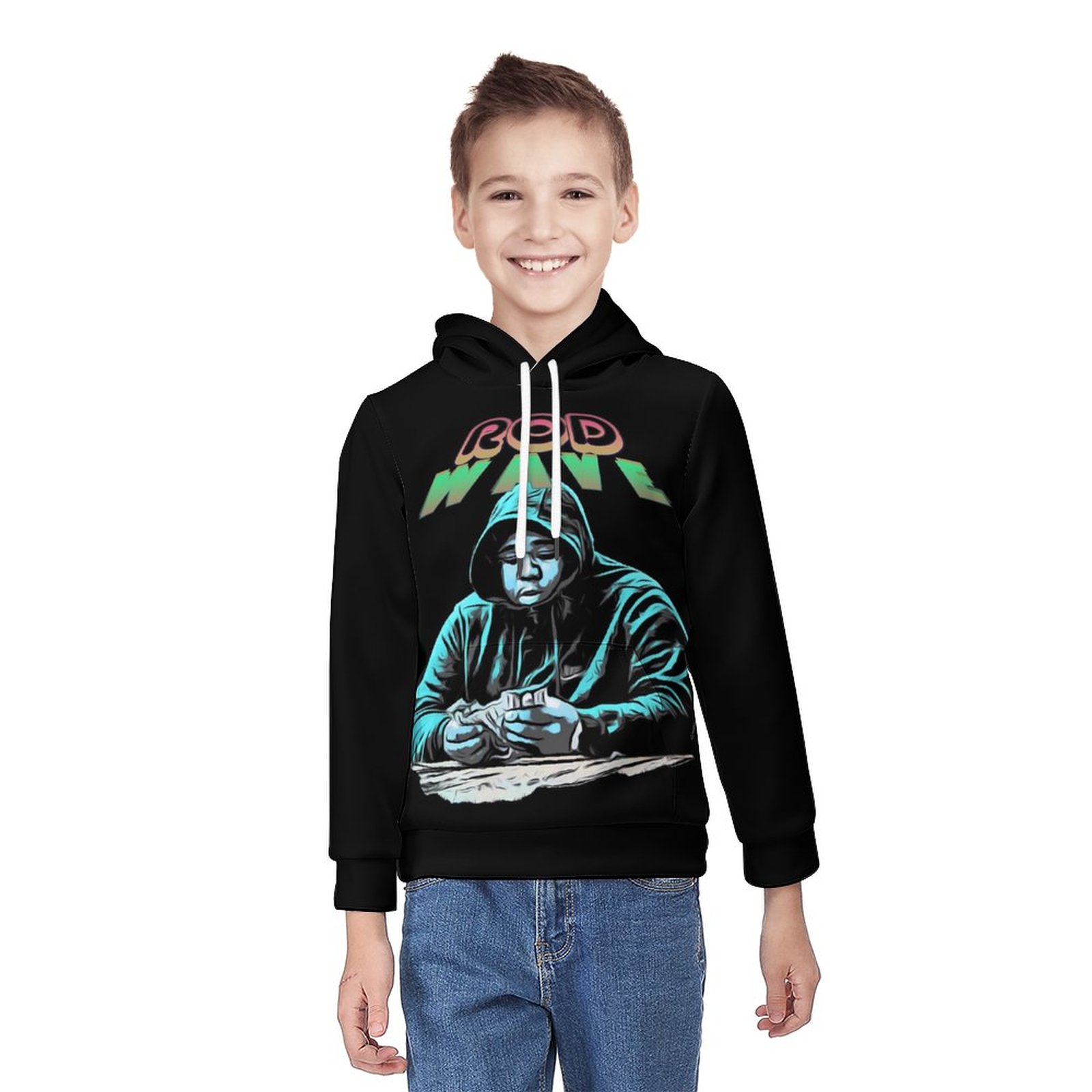 Rod Wave Hoodies 3D Printed Pullover Hooded Sweatshirt with Pocket for ...