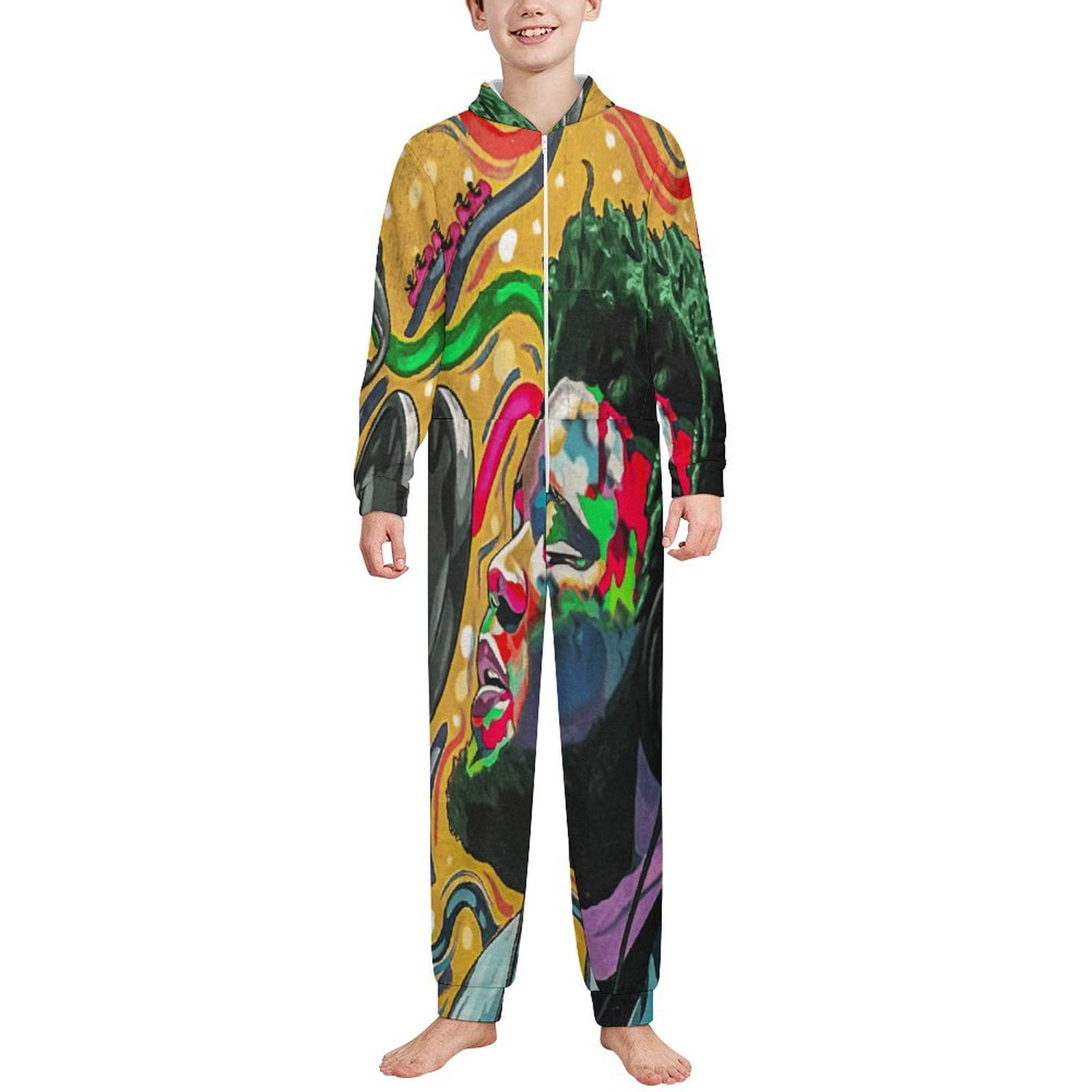 Rod Wave Kids Hooded Union Suit Pajama Onesie Blanket Sleeper for Boys ...