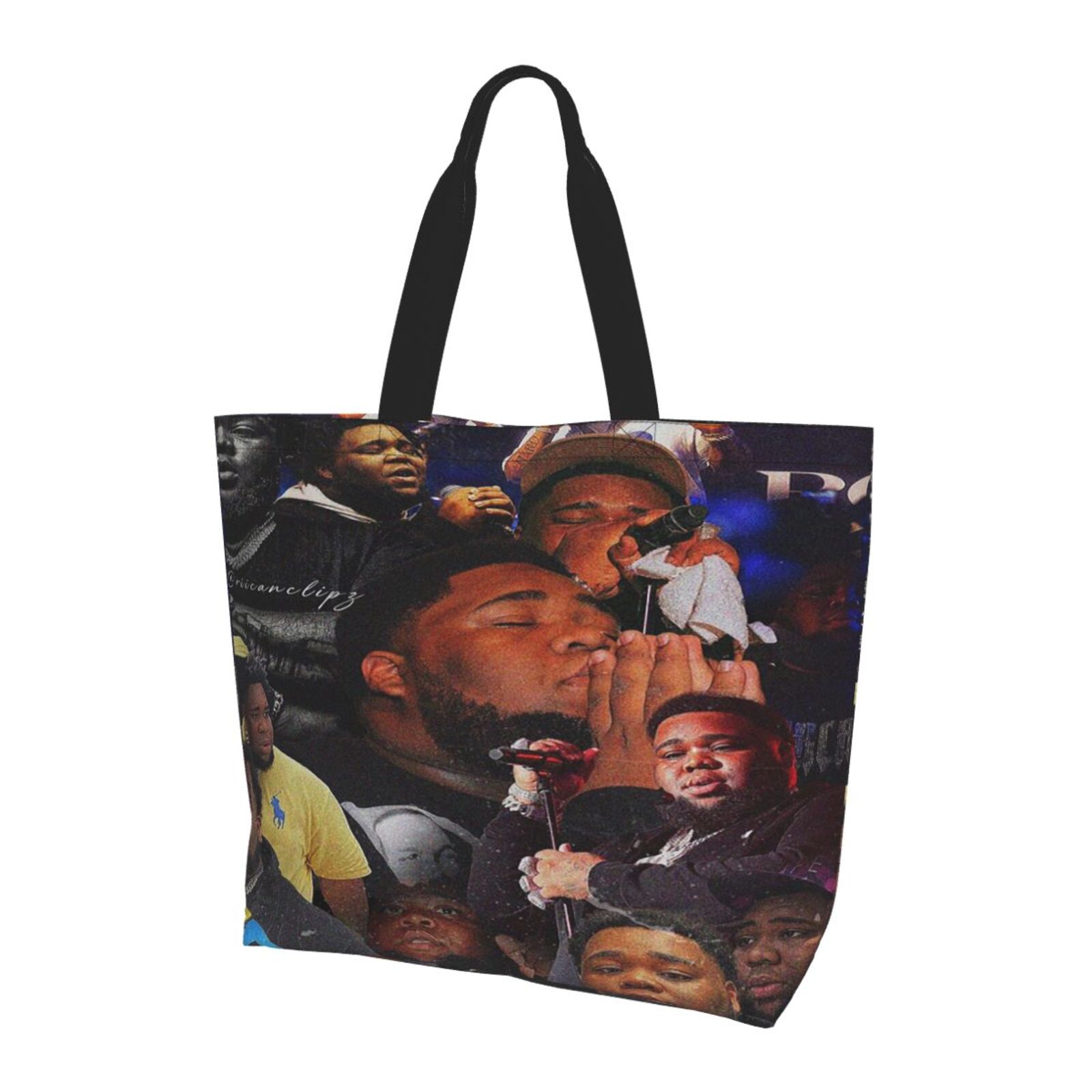 Rod Wave Large Canvas Tote Bag for Gym Beach Travel Reusable Grocery ...