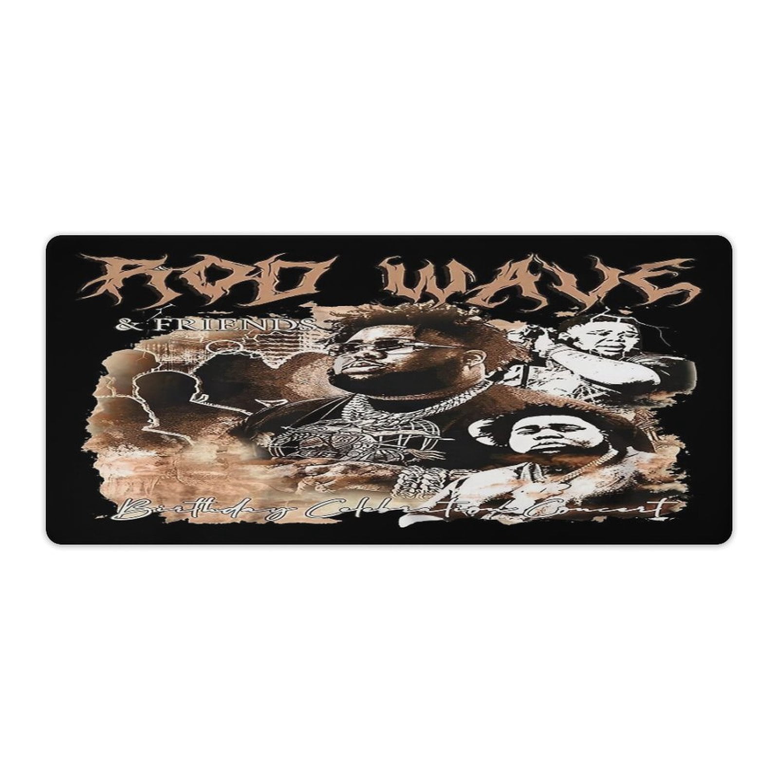 Rod Wave Large Gaming Mouse Pad for Laptop Computer Rubber Edge-Locking ...