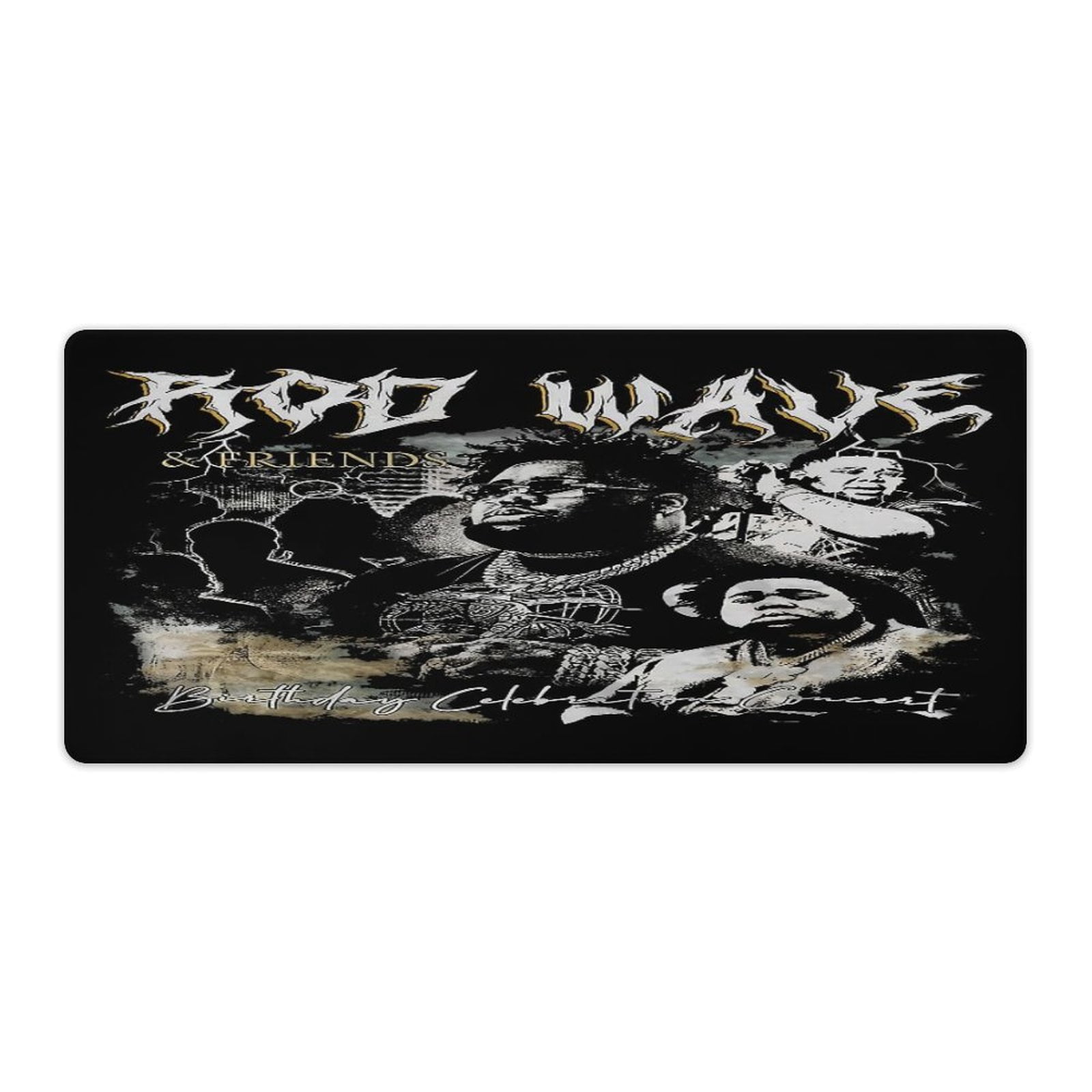 Rod Wave Large Gaming Mouse Pad for Laptop Computer Rubber Edge-Locking ...