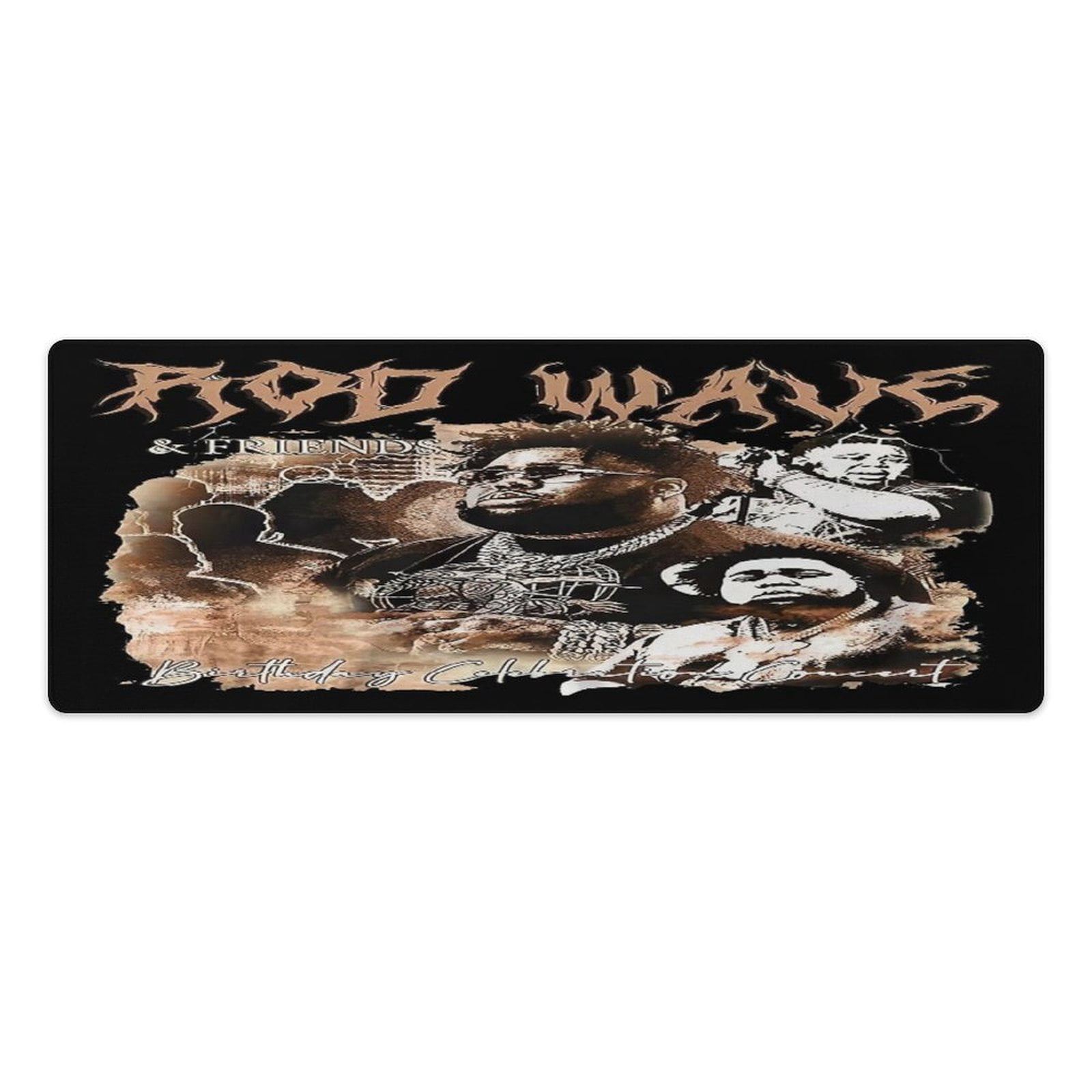Rod Wave Large Gaming Mouse Pad for Laptop Computer Rubber Edge-Locking ...