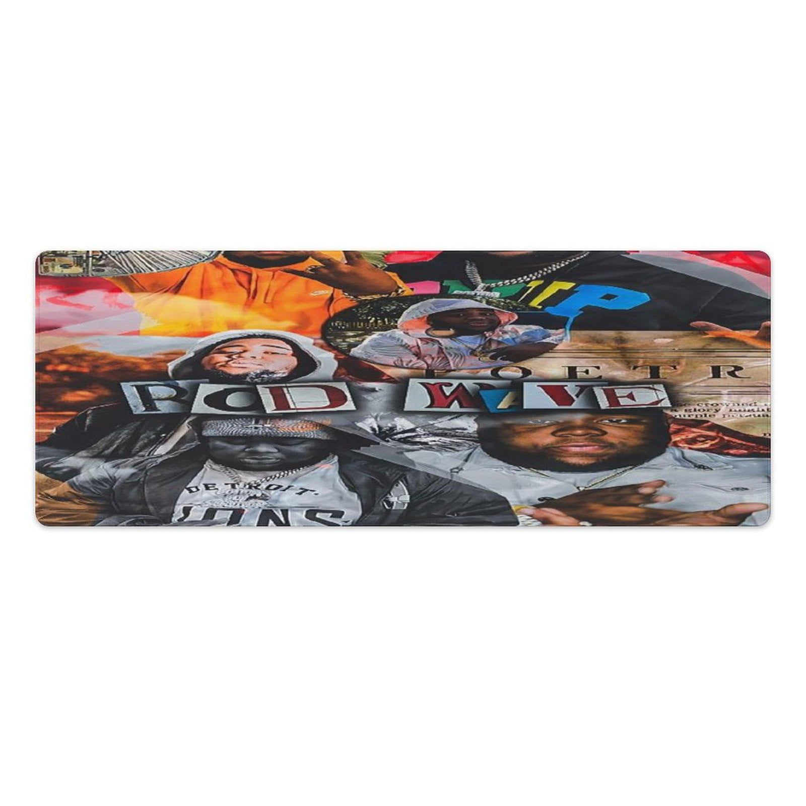 Rod Wave Large Gaming Mouse Pad for Laptop Computer Rubber Edge-Locking ...
