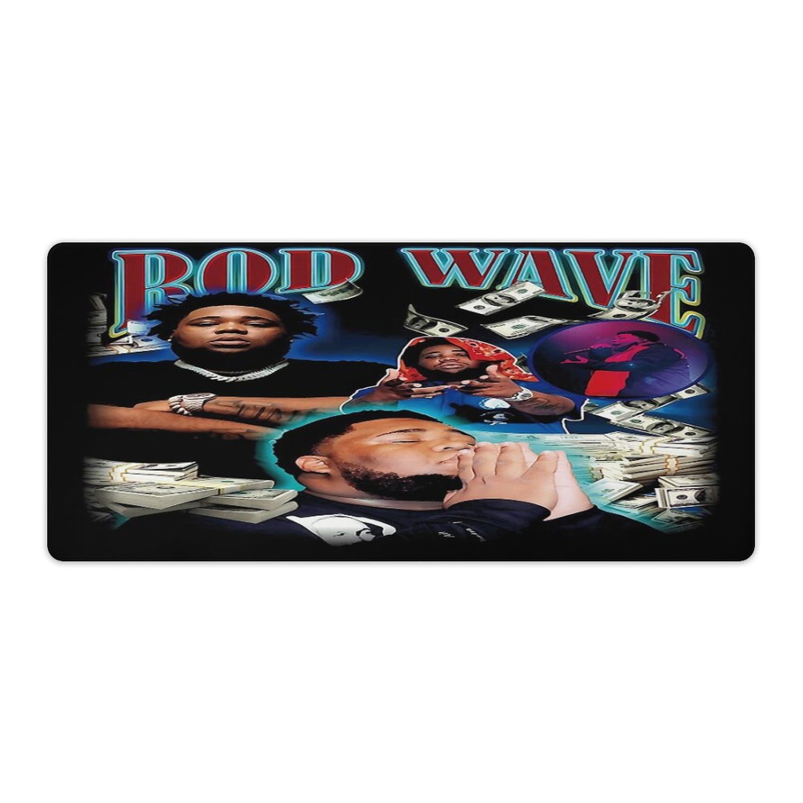 Rod Wave Large Gaming Mouse Pad for Laptop Computer Rubber Edge-Locking ...