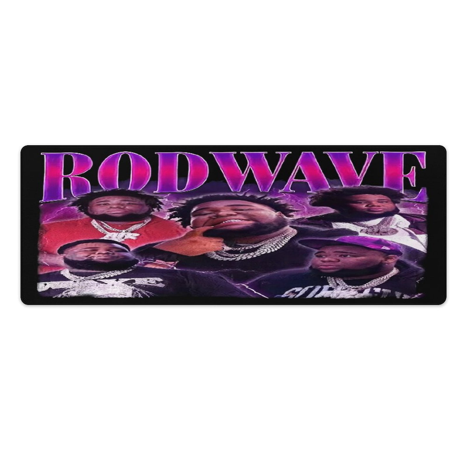 Rod Wave Large Gaming Mouse Pad for Laptop Computer Rubber Edge-Locking ...