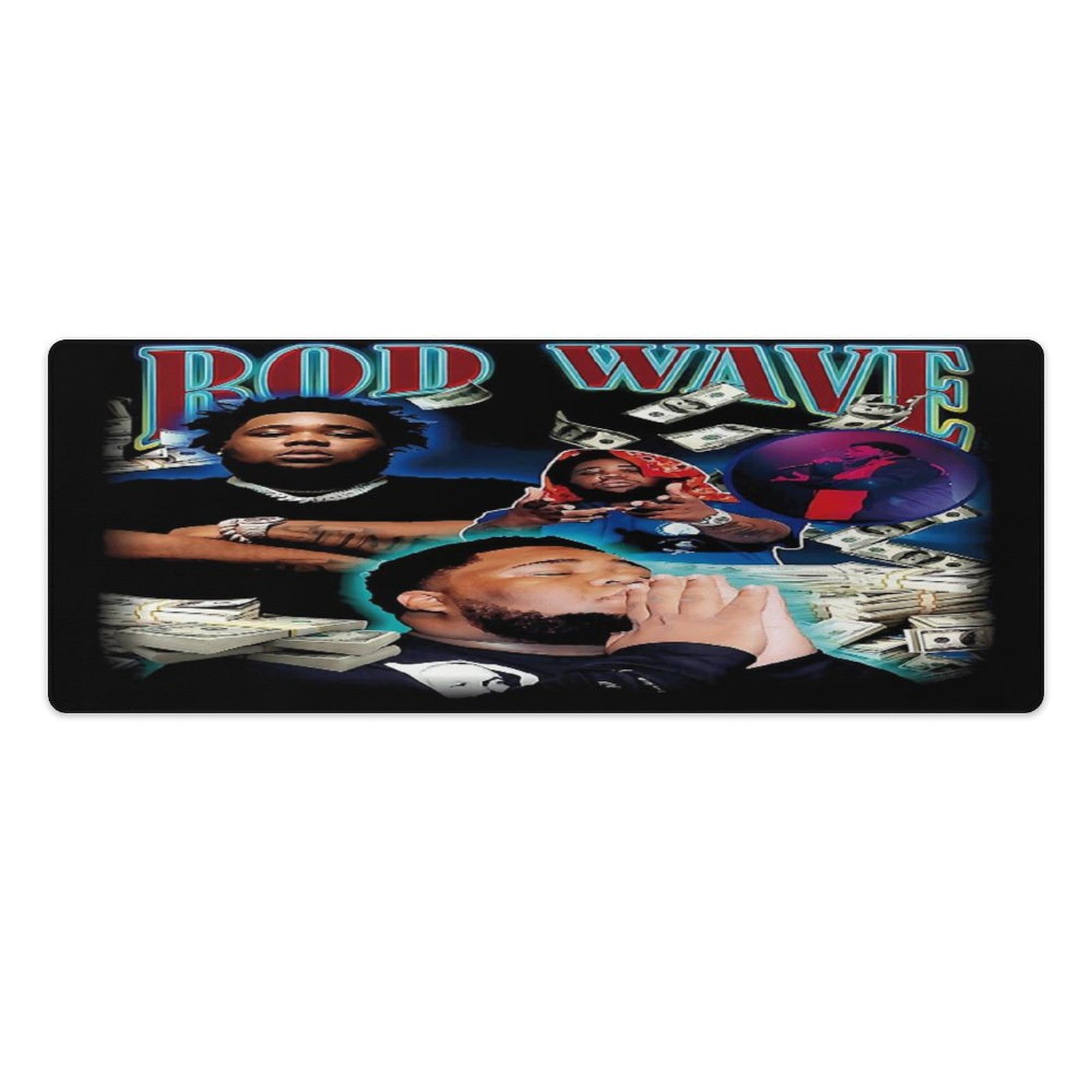 Rod Wave Large Gaming Mouse Pad for Laptop Computer Rubber Edge-Locking ...