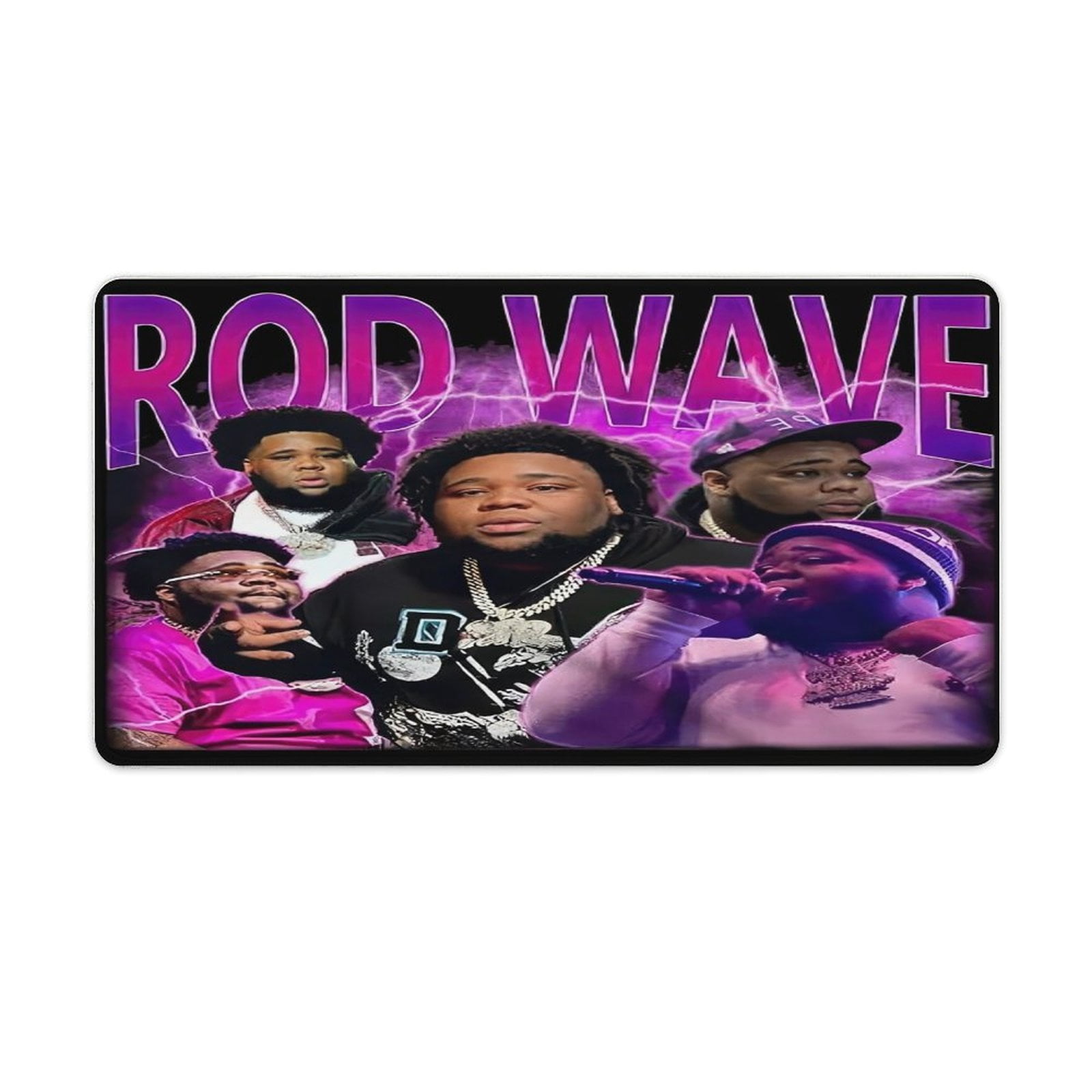 Rod Wave Large Gaming Mouse Pad for Laptop Computer Rubber Edge-Locking ...