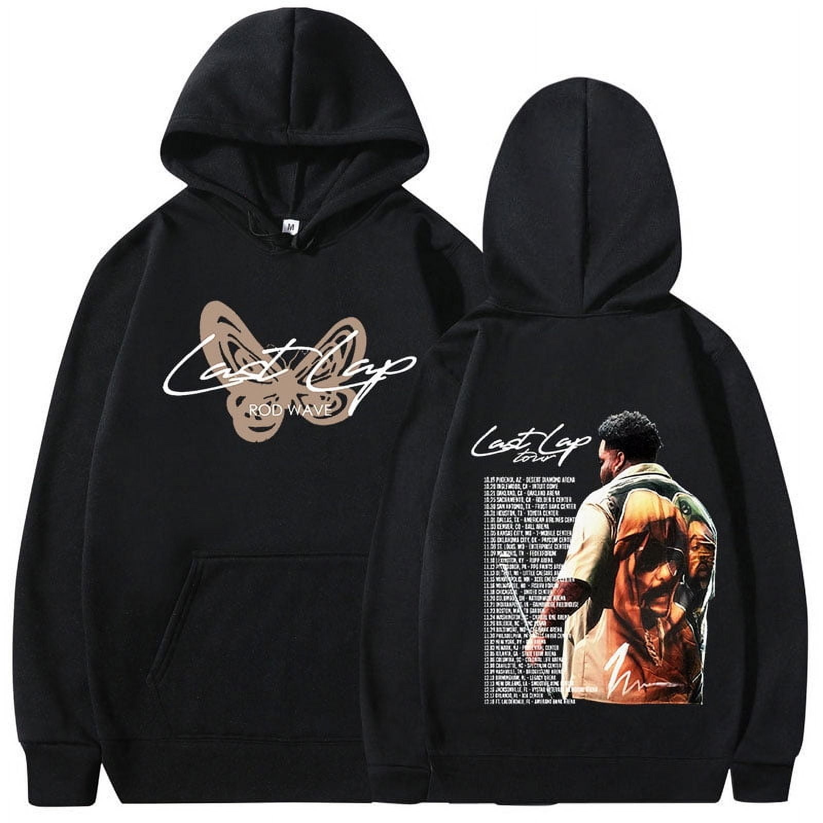 Rod Wave Last Lap 2024 Tour Unisex Hoodie - Plus Size Polar Fleece Hip ...