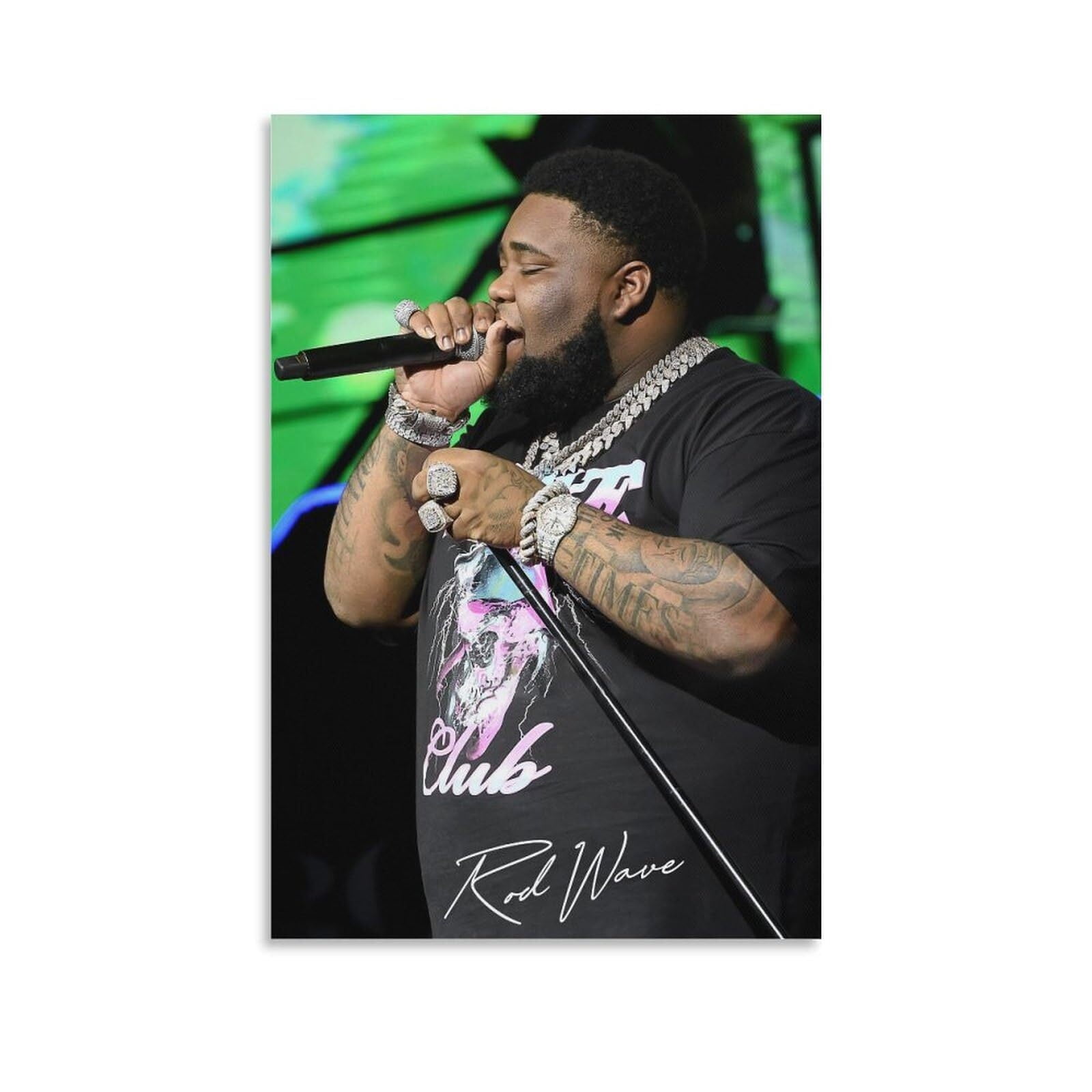 Rod Wave Last Lap Album Music Poster Prints Canvas Wall Art for Trendy ...