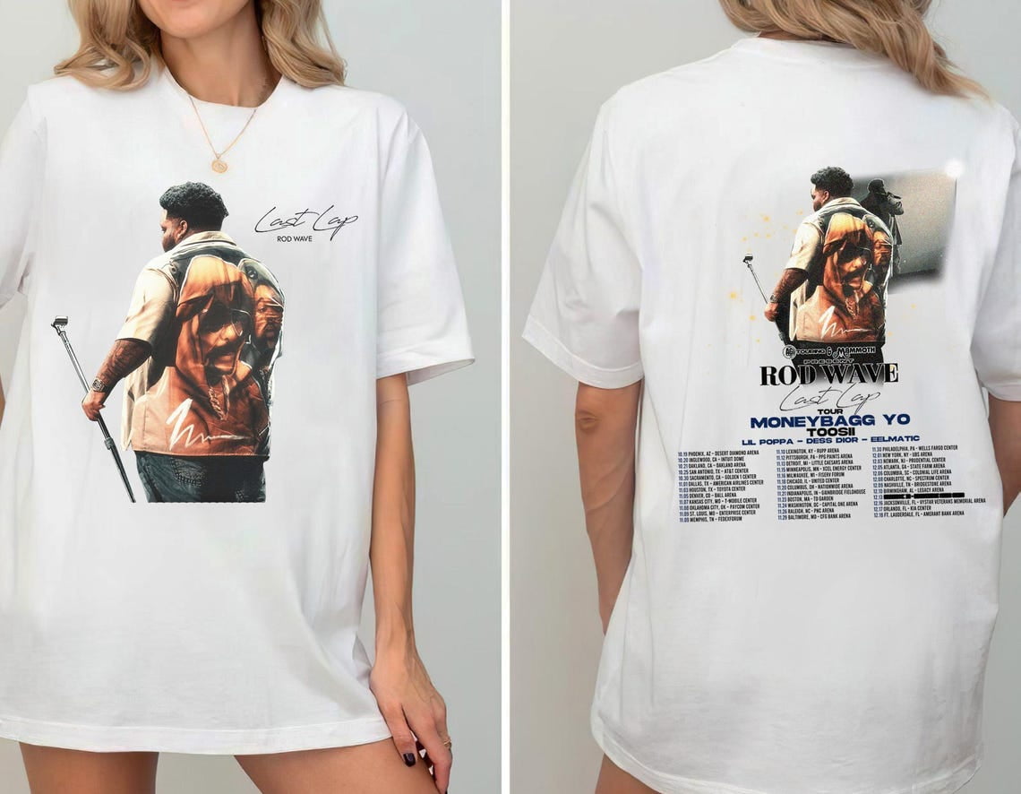 Rod Wave Last Lap Tour 2024 Shirt, Rod Wave Graphic Shirt, Tour Rapper ...