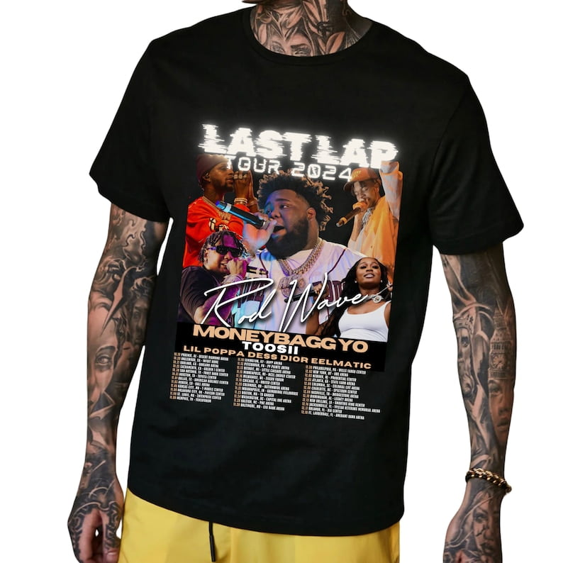 Rod Wave Last Lap Tour Shirt 2024 Unisex Graphic T-Shirt Concert Merch ...