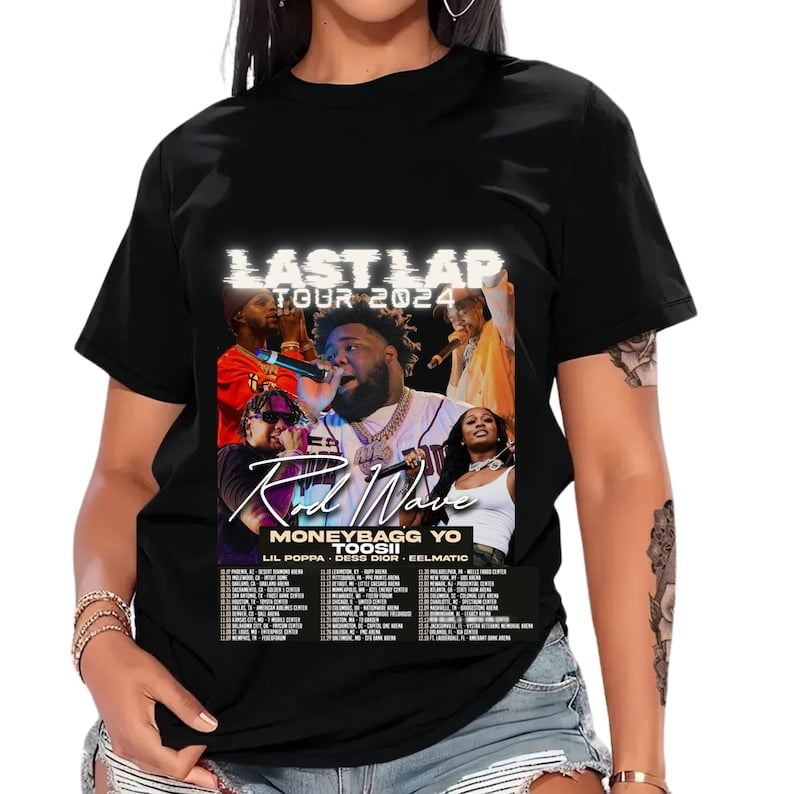 Rod Wave "Last Last Lap" Tour Shirt 2024 Concert Merch Rod Fan Apparel ...