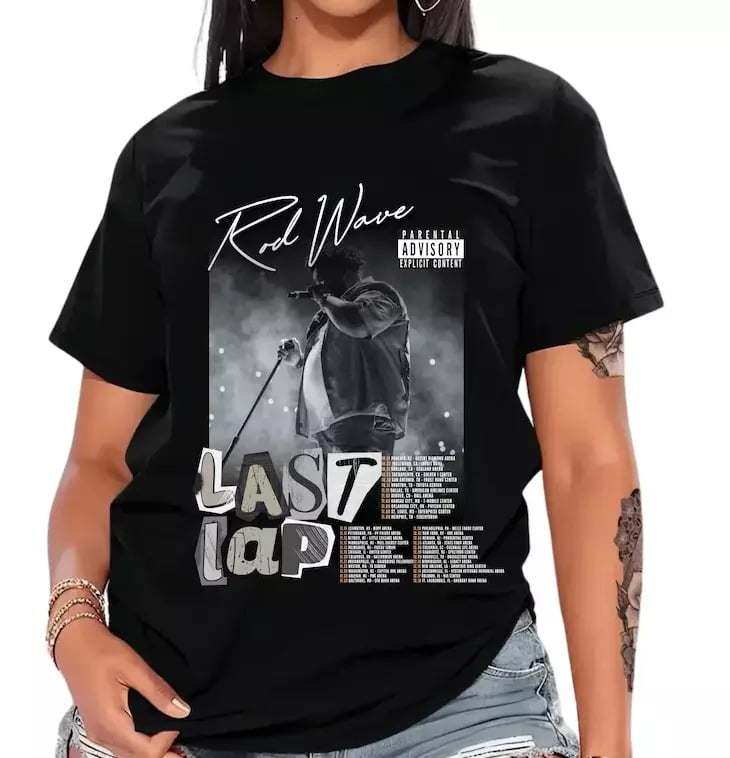 Rod Wave Last Last Lap Tour Shirt 2024 Rod Wave Concert Merch Unisex ...
