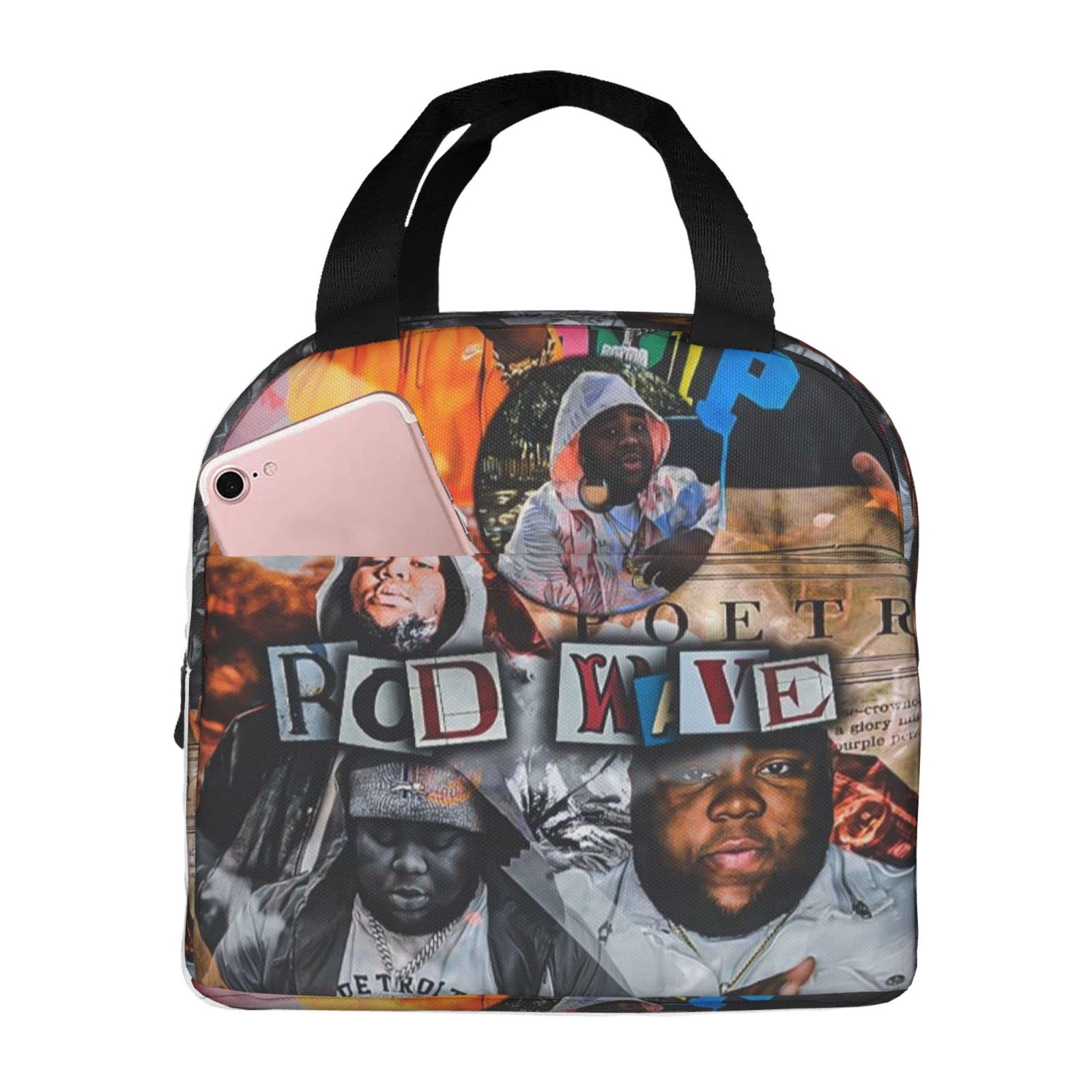 Rod Wave Lunch Bag Cartoon Insulated Portable Lunch Box Reusable ...