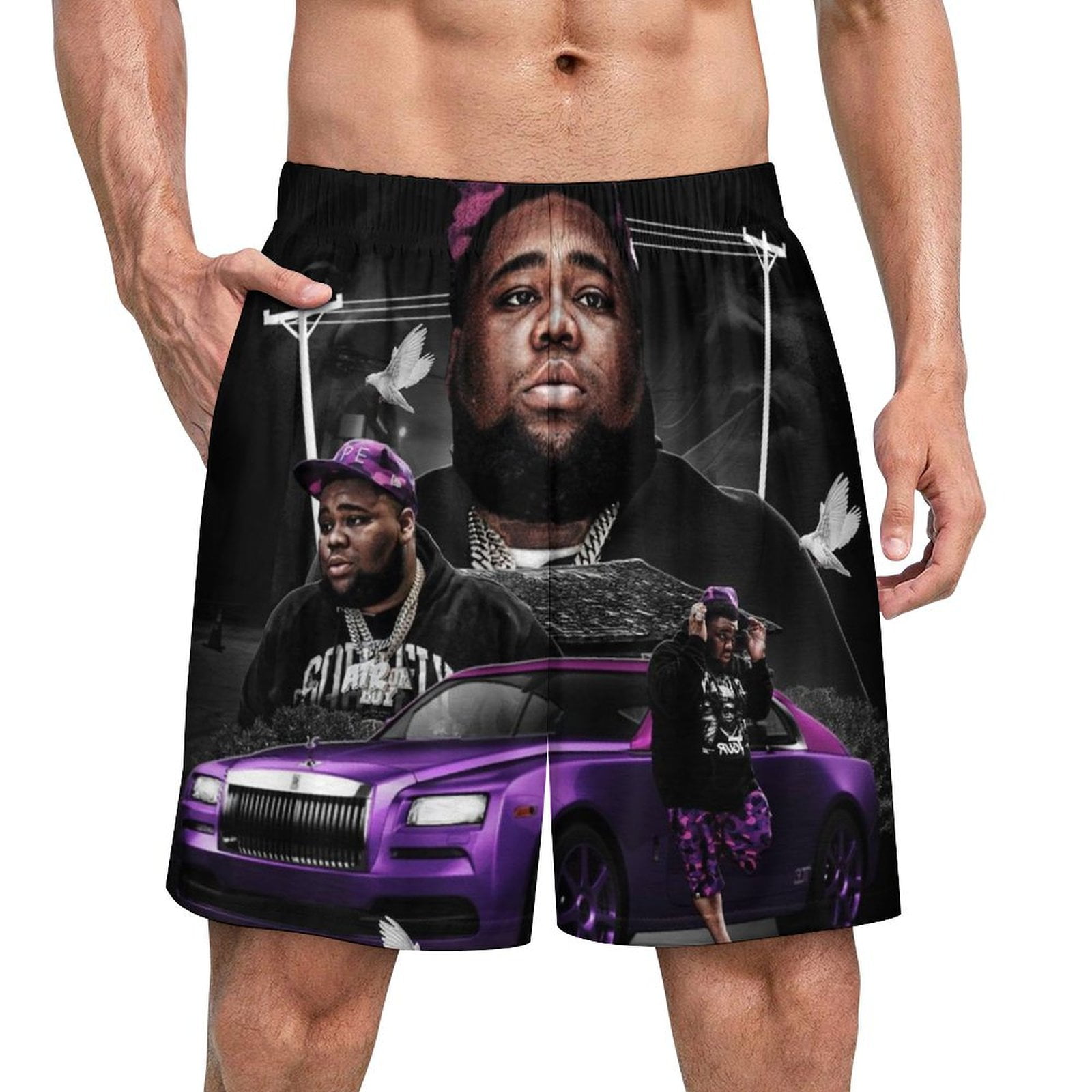 Rod Wave Men's Pajama Pants Sleepwear Lounge Shorts Bottoms Summer ...