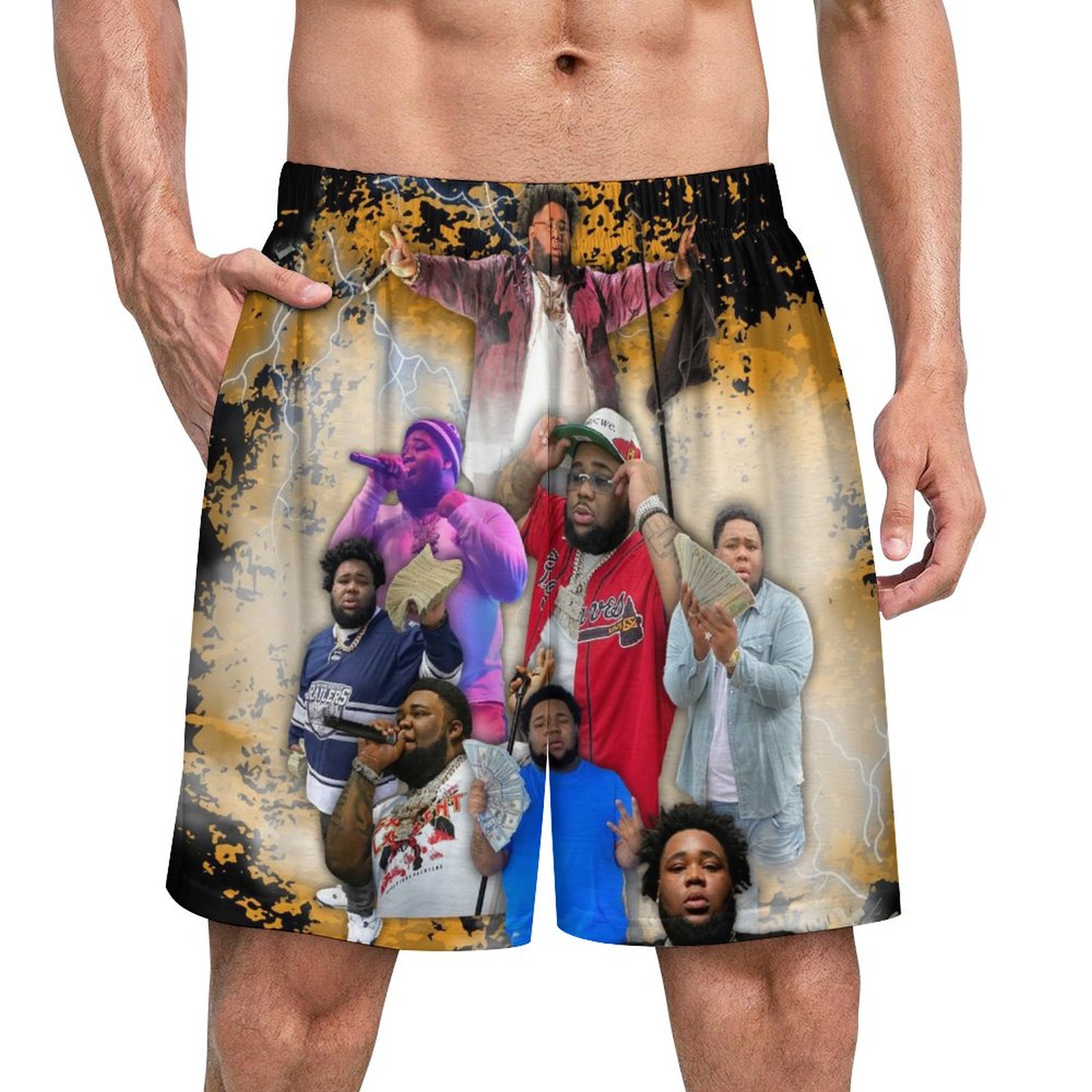Rod Wave Men's Pajama Pants Sleepwear Lounge Shorts Bottoms Summer ...