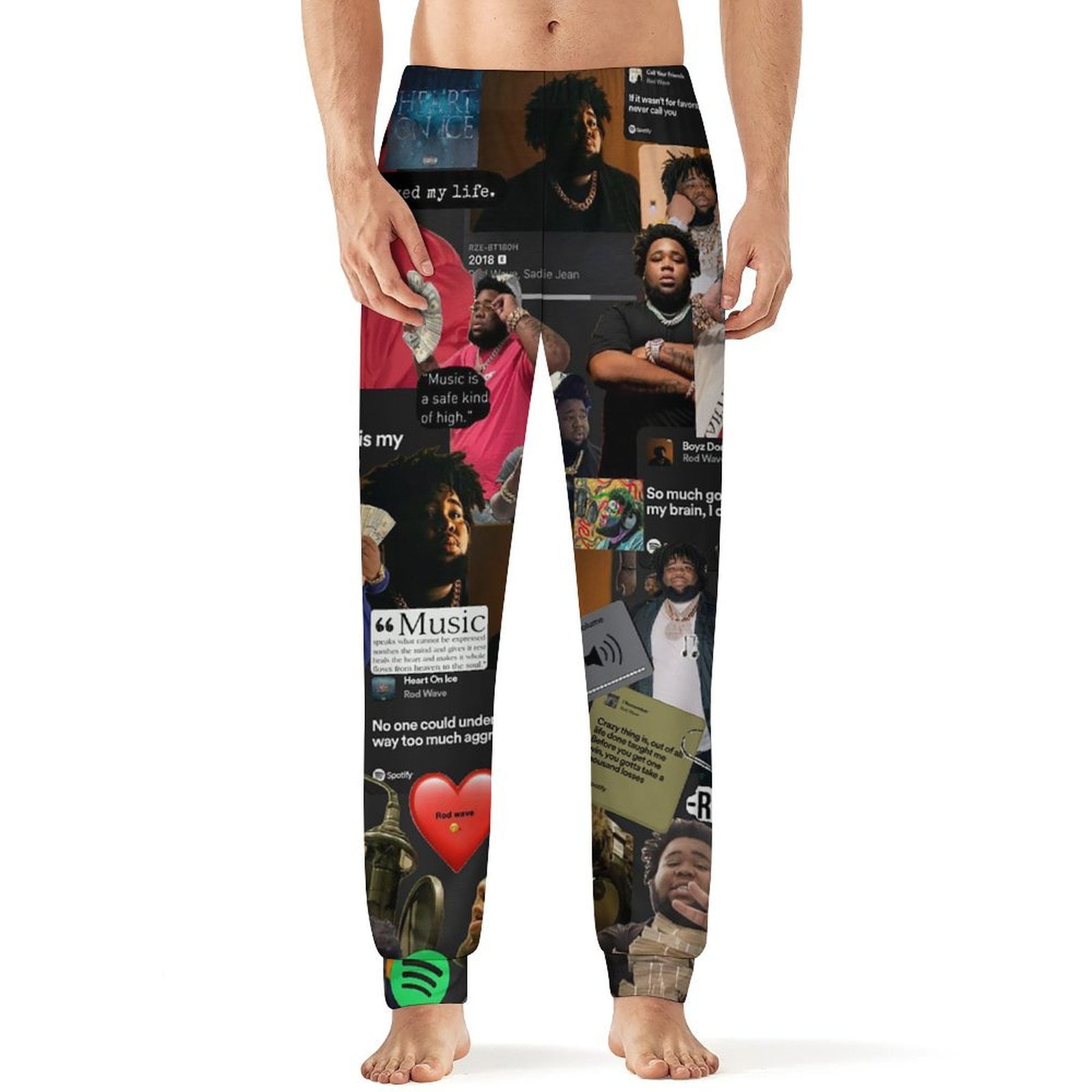 Rod Wave Men's Pajama Pants Ultra Lightweight Pjs Bottoms Sleepwear ...