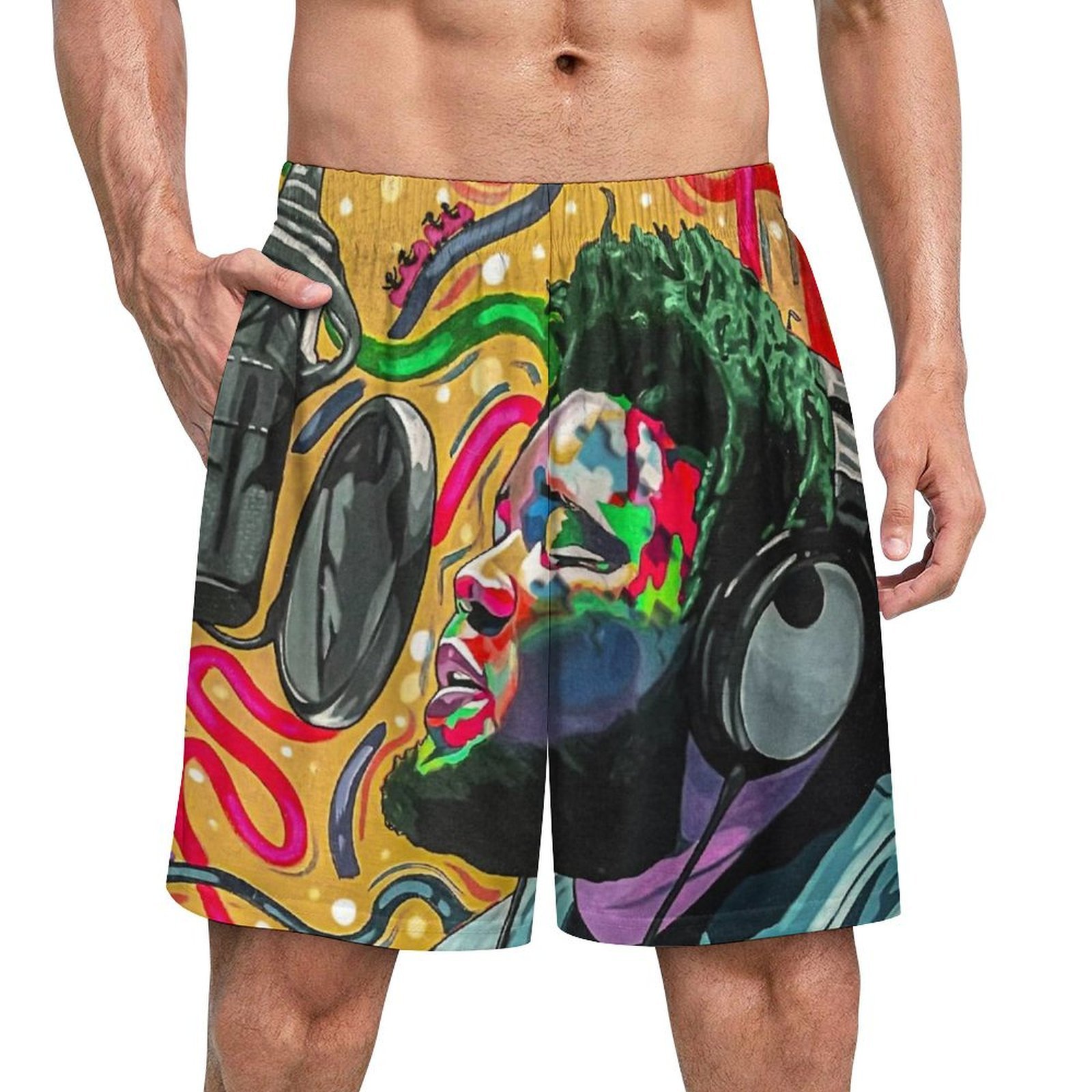 Rod Wave Mind Men's Pajama Pants Sleepwear Lounge Shorts Bottoms Summer ...
