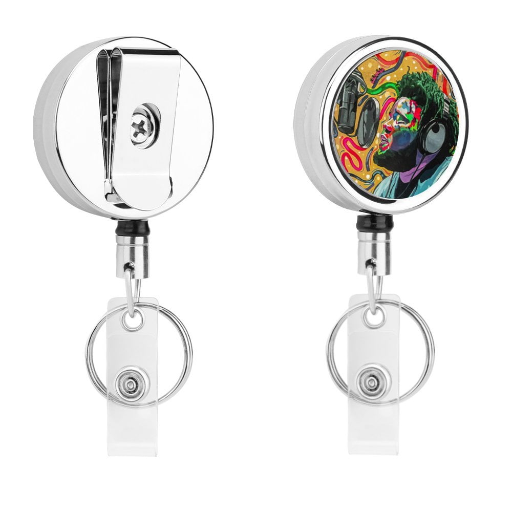 Rod Wave Mind Retractable Badge Holder Reel Clip Heavy Duty Metal With ...
