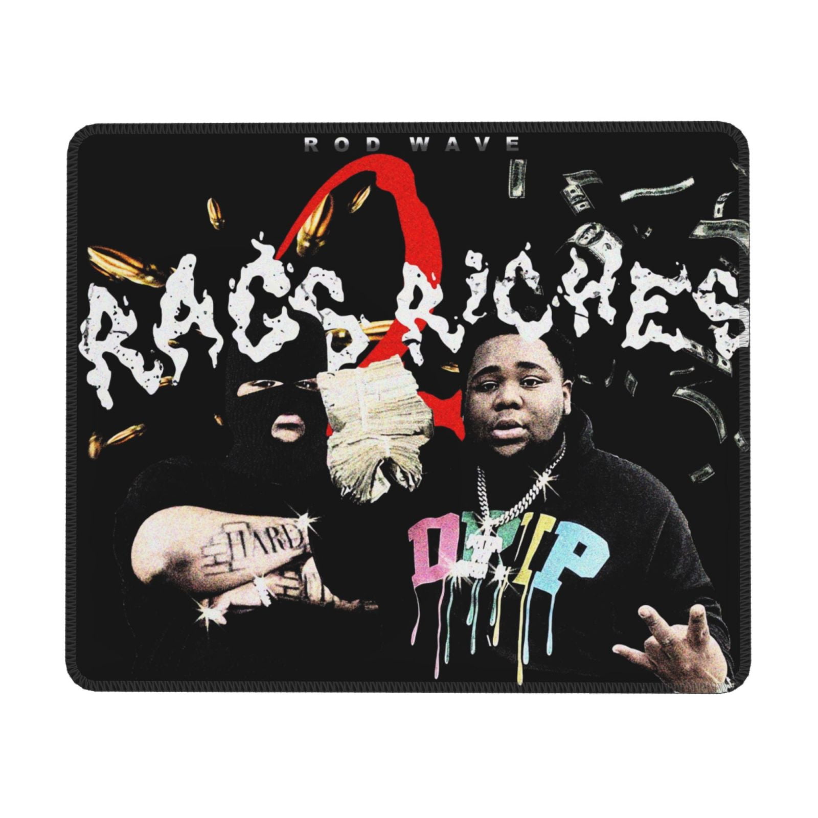 Rod Wave Mouse Pad,Small Gaming Mousepad,Non-Slip Rubber Base And ...