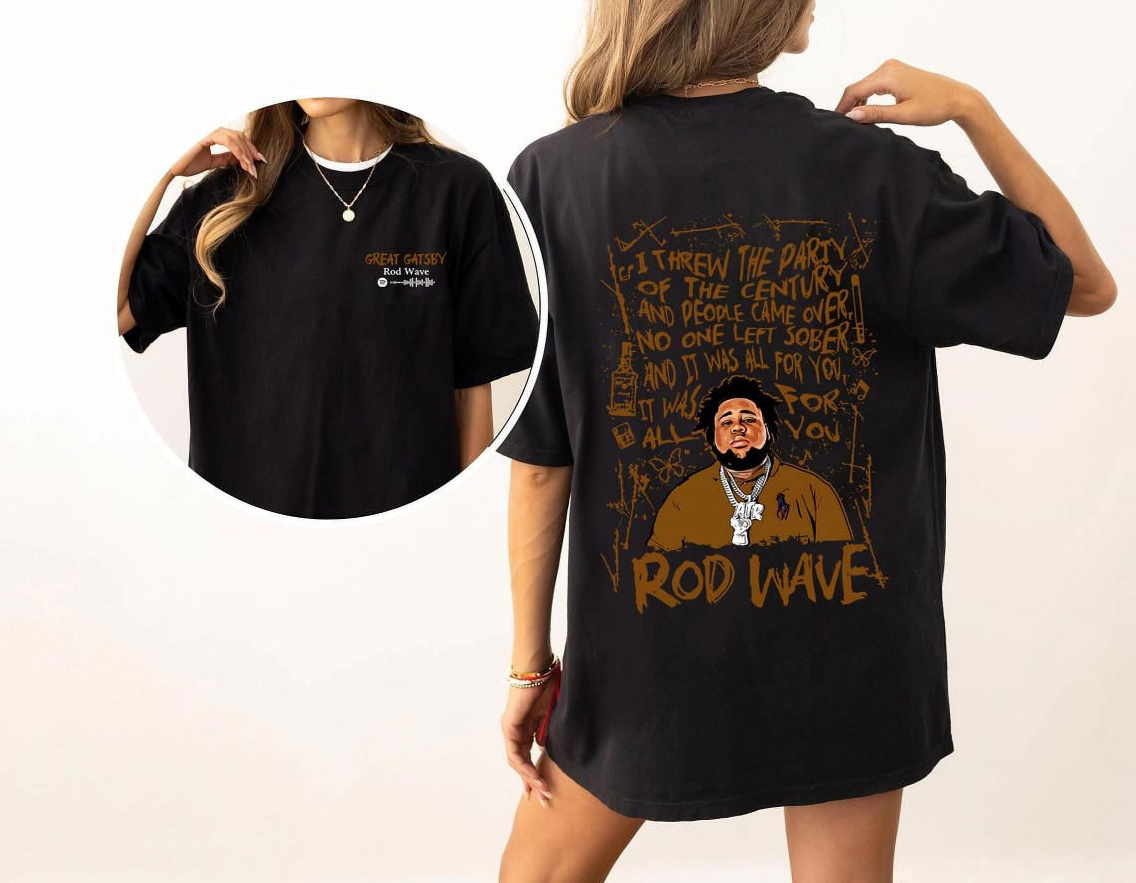 Rod Wave Nostalgia Tour 2023 Two-Sided Shirt, Rod Wave Rapper Shirt ...
