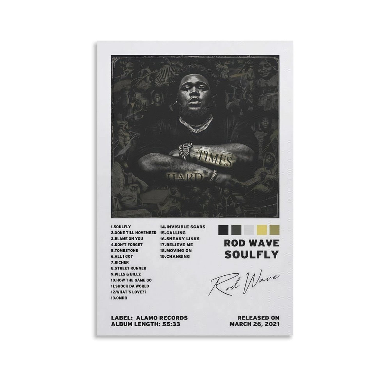 Rod Wave Poster (10) Posters Art Print Wall Photo Paint Poster Hanging ...