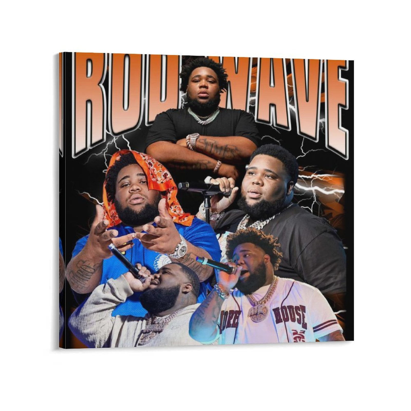 Rod Wave Poster (24) Painting On Canvas Wall Art Poster Scroll Picture ...