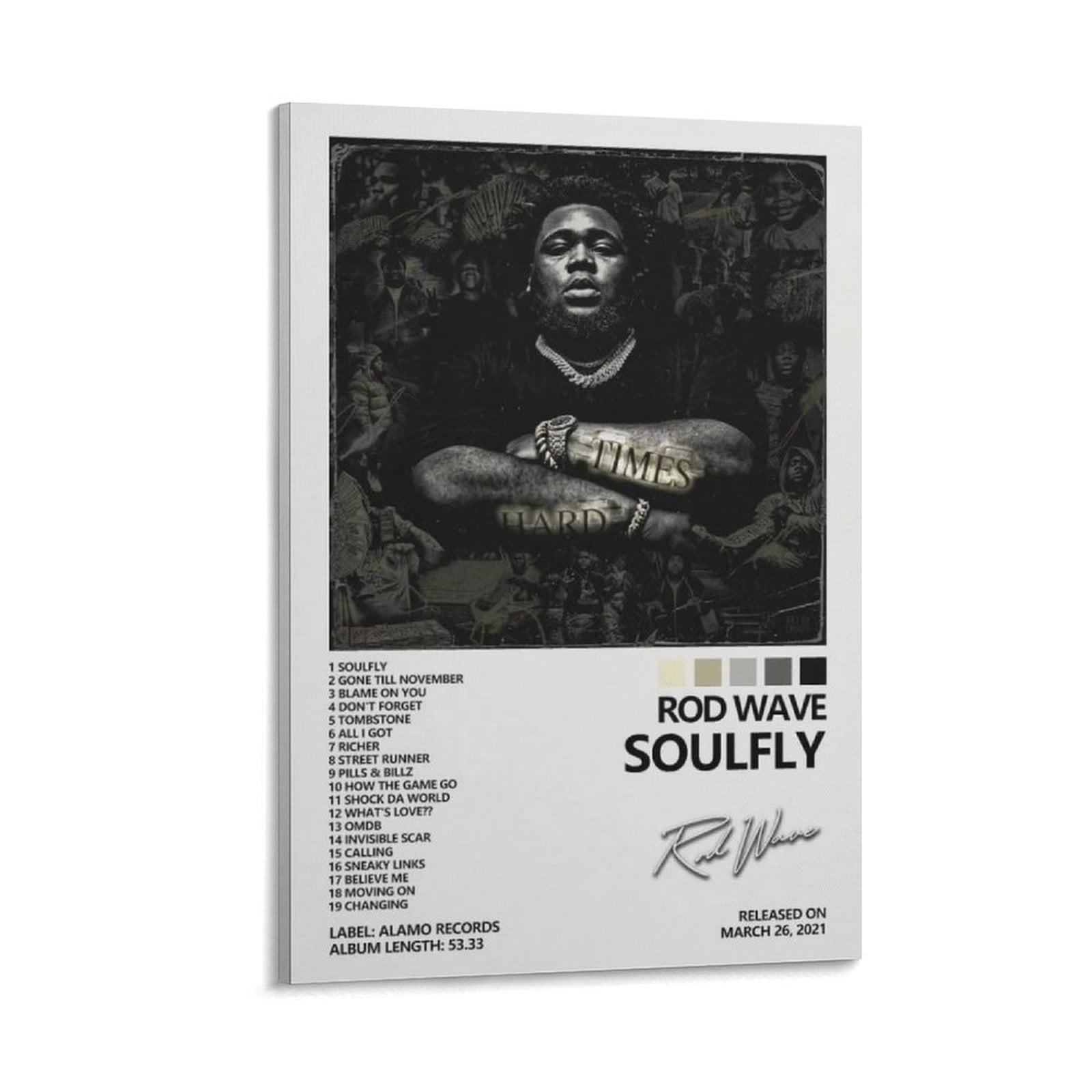 Rod Wave Poster (26) Picture Print Canvas Poster Wall Paint Art Posters ...