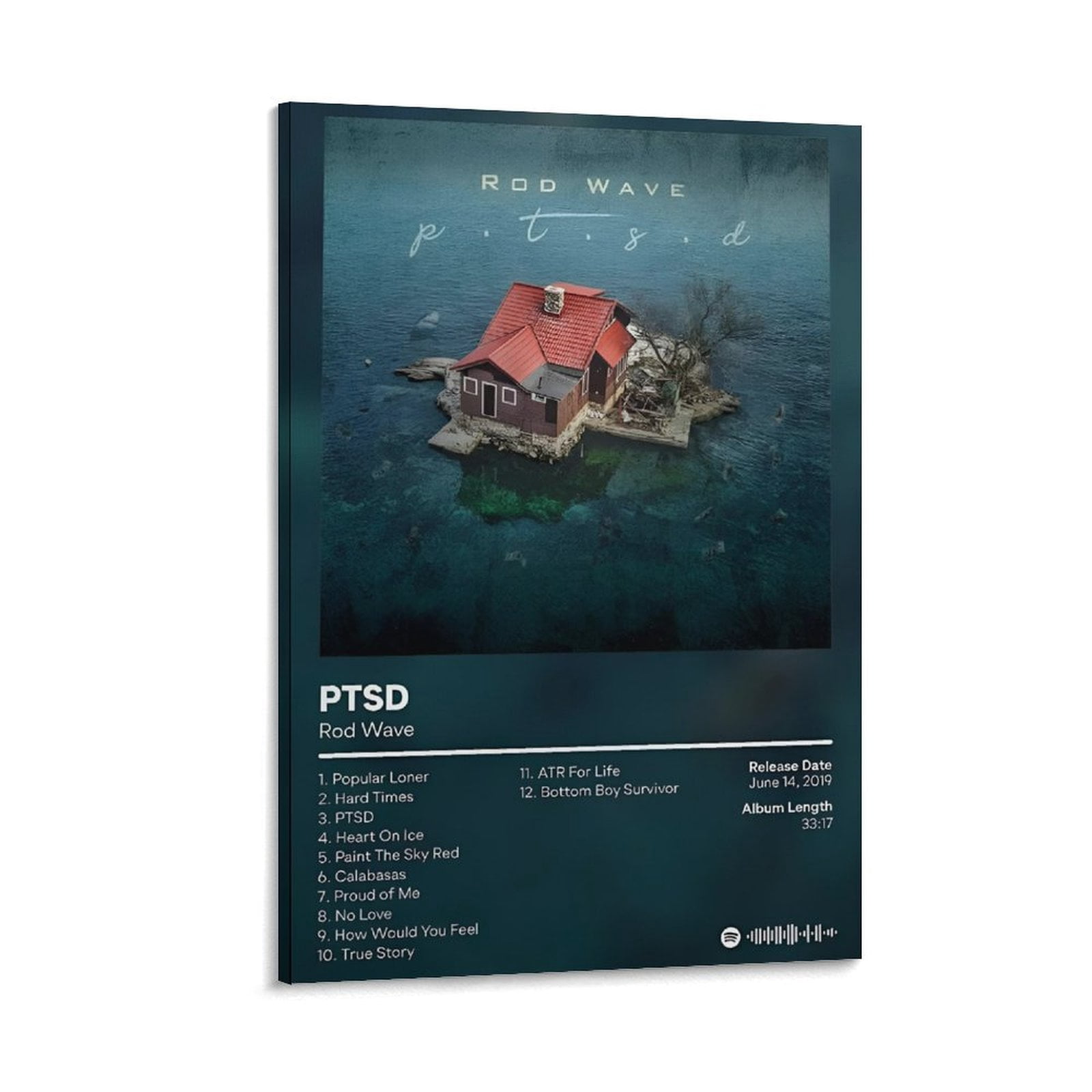 Rod Wave Poster (5) Artworks Canvas Poster Room Aesthetic Wall Art ...