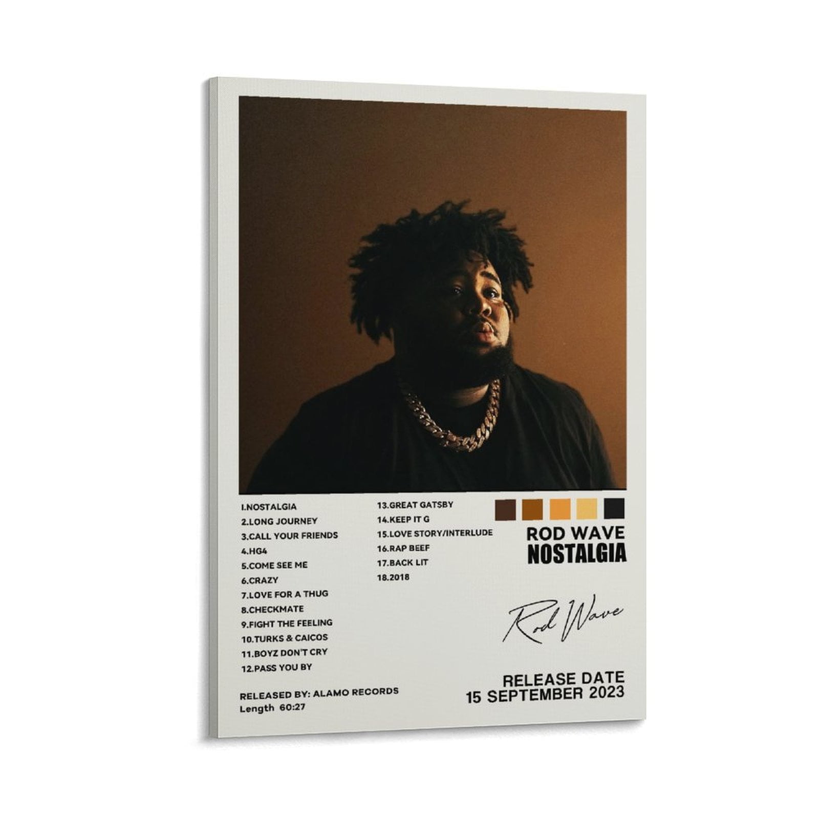 Rod Wave Poster Album Cover Music Poster For Bedroom Kitchen Bathroom ...