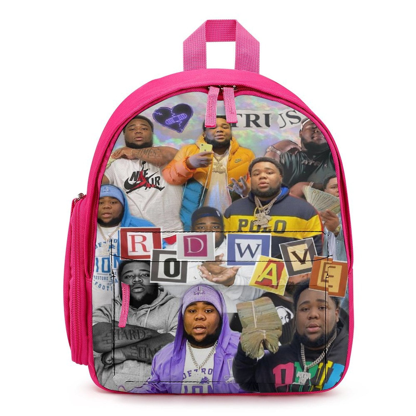 Rod Wave Backpack with Chest Strap Small Backpack Bookbag 12in ...