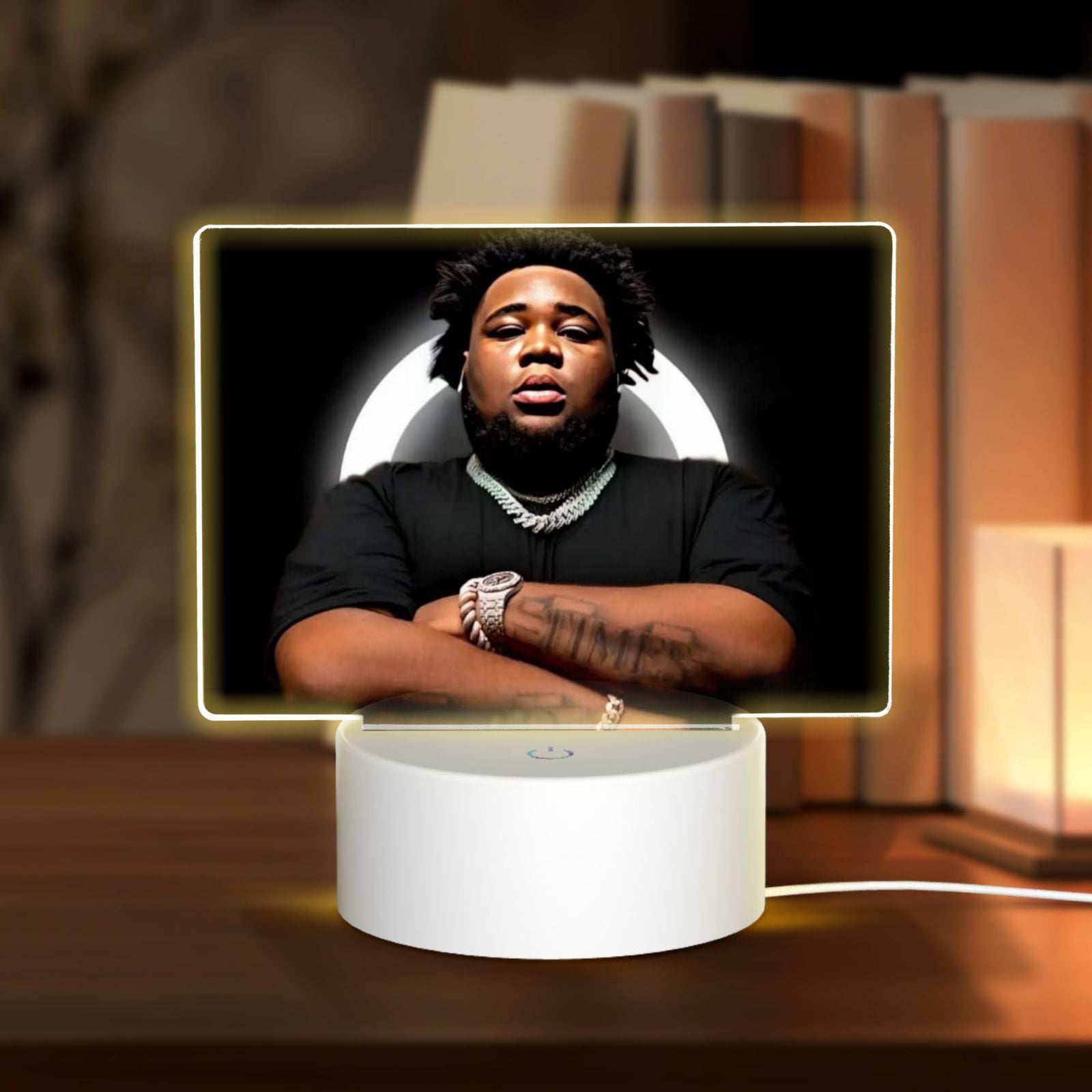 Rod Wave Rap Rectangular Acrylic Night Light Adjustable 3 Light Modes ...