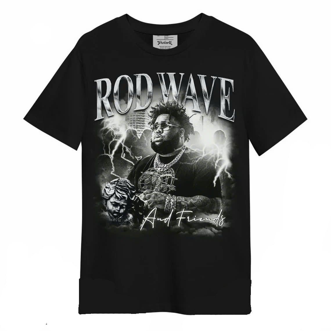 Rod Wave Rap Unisex T-Shirt Black Color - Walmart.com
