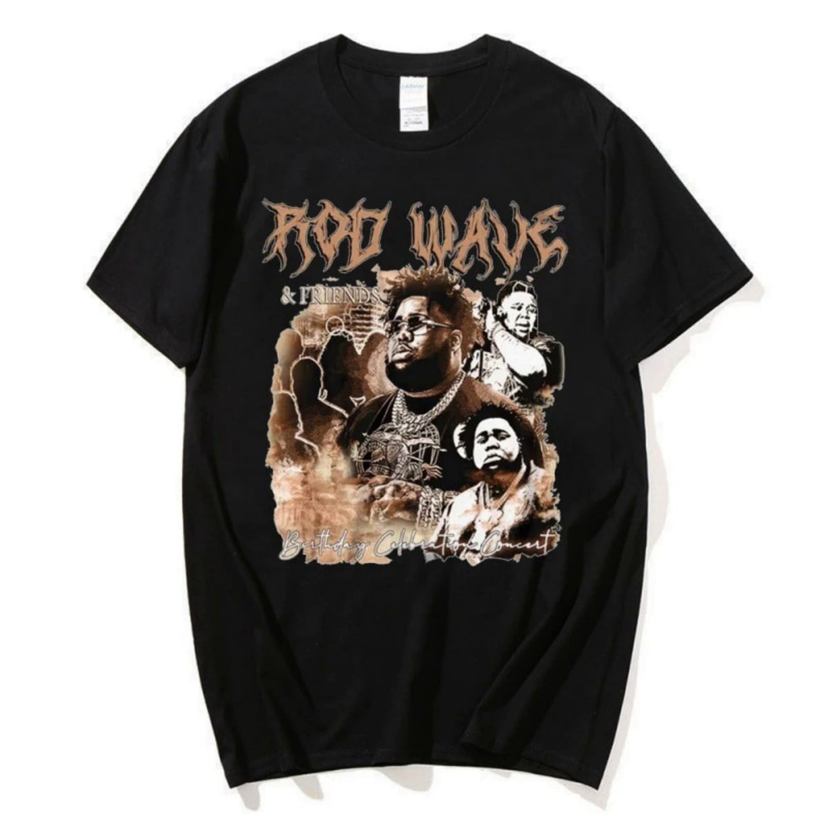 Rod Wave Rapper Nostalgia Tour T Shirt Face Vintage Merch Concert ...
