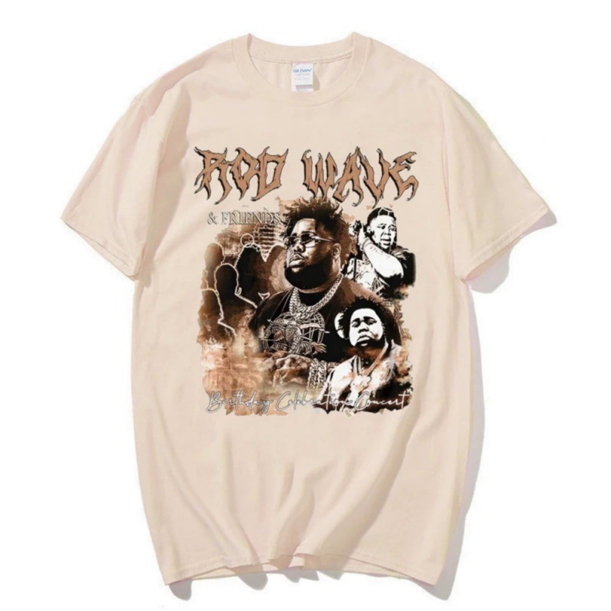 Rod Wave Rapper Nostalgia Tour T Shirt Face Vintage Merch Concert ...