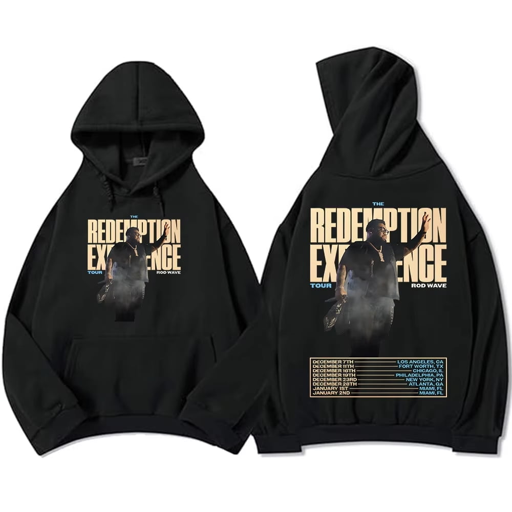 Rod Wave Redemption Experience Tour 2025-2026 Hoodie - Unisex Fashion ...