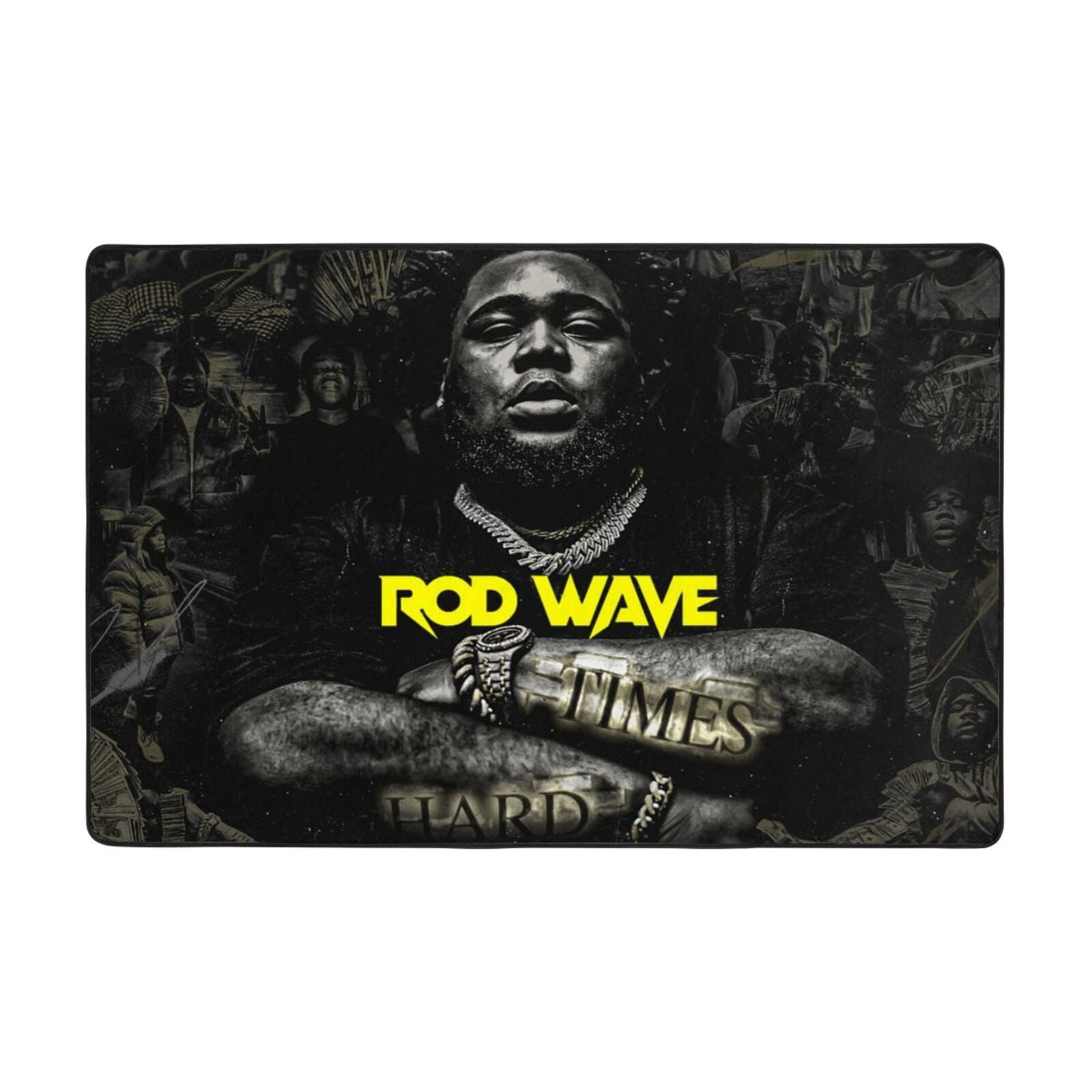 Rod Wave Rug Non-Slip Locking Edge Carpet Thickened Large Size Door Mat ...