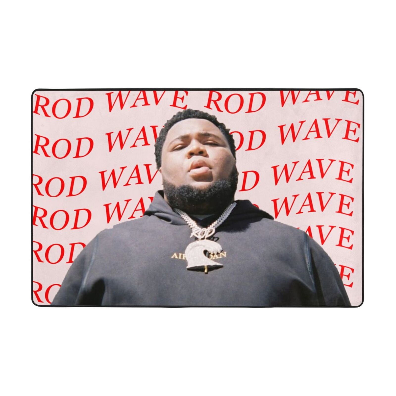 Rod Wave Rug Non-Slip Locking Edge Carpet Thickened Large Size Door Mat ...