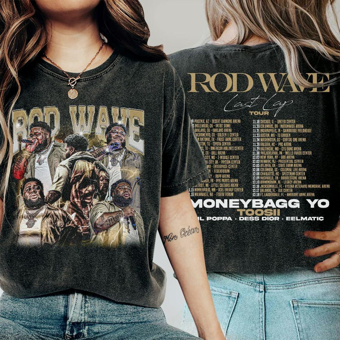 Rod Wave Shirt, Rod Wave Last Lap Concert Tour, Unisex Short Sleeve ...