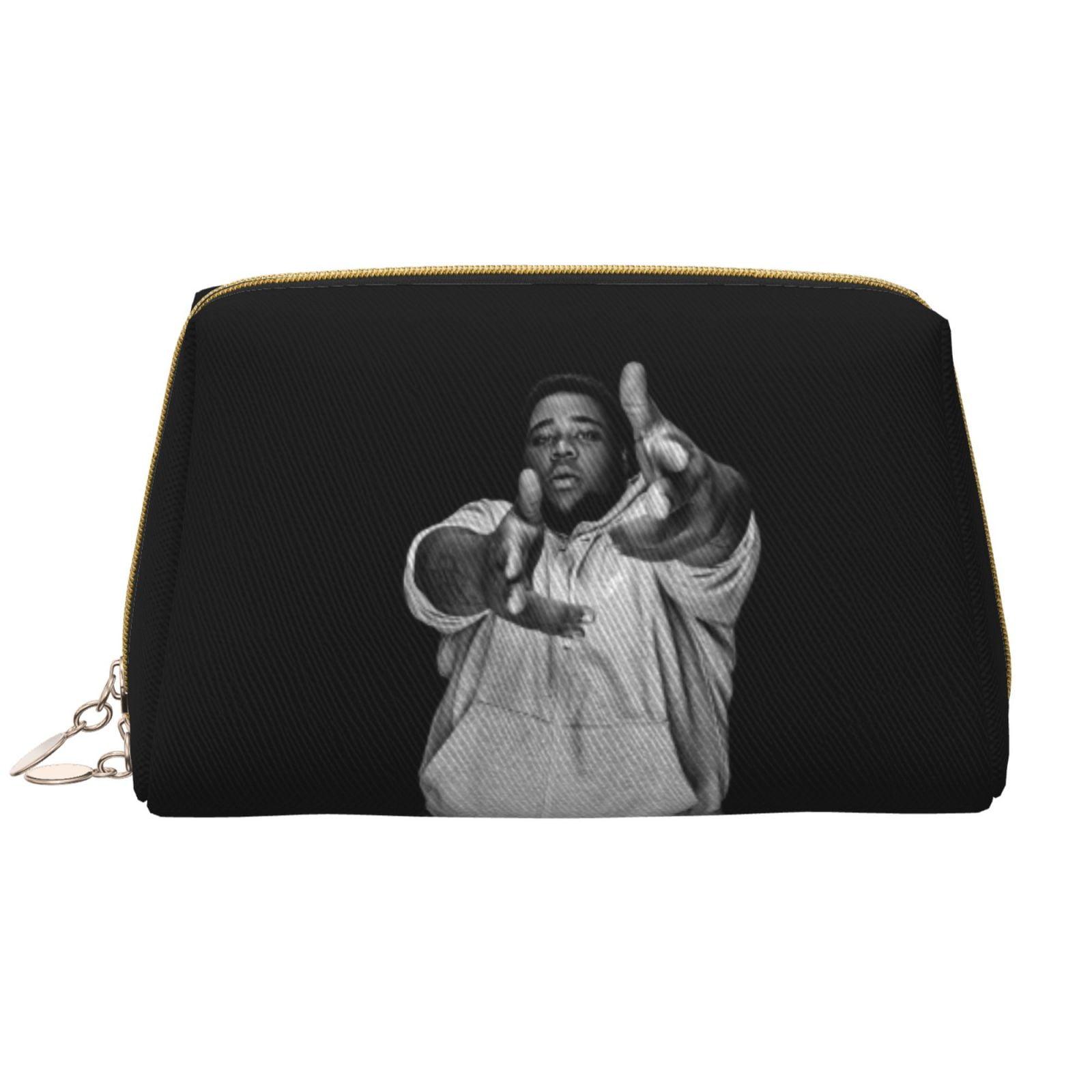 Rod Wave Singer Cosmetic Bag Makeup Organizer Leather Portable Pouch ...