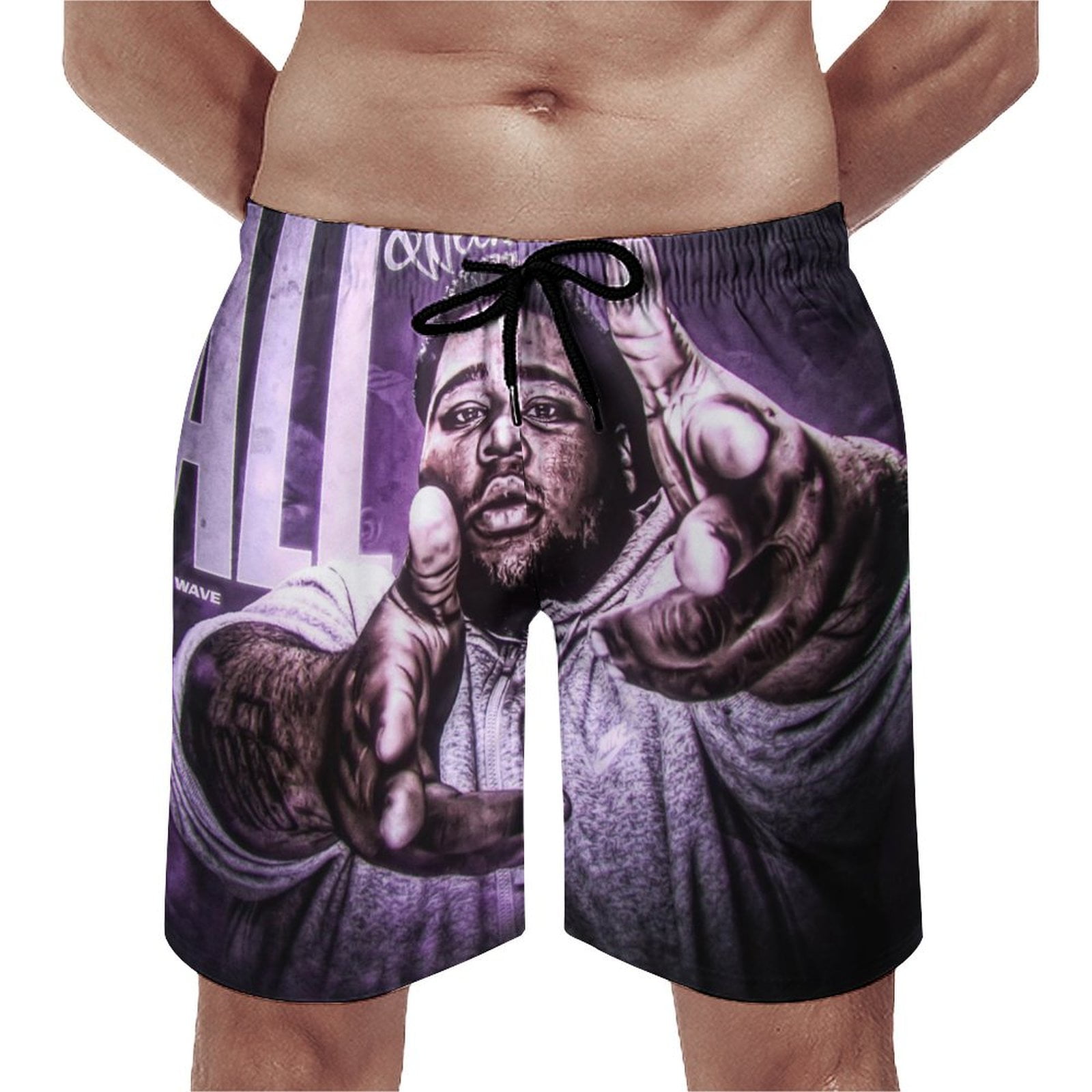 Rod Wave Singer Mens Swim Trunks Quick Dry Beach Board Shorts Summer
